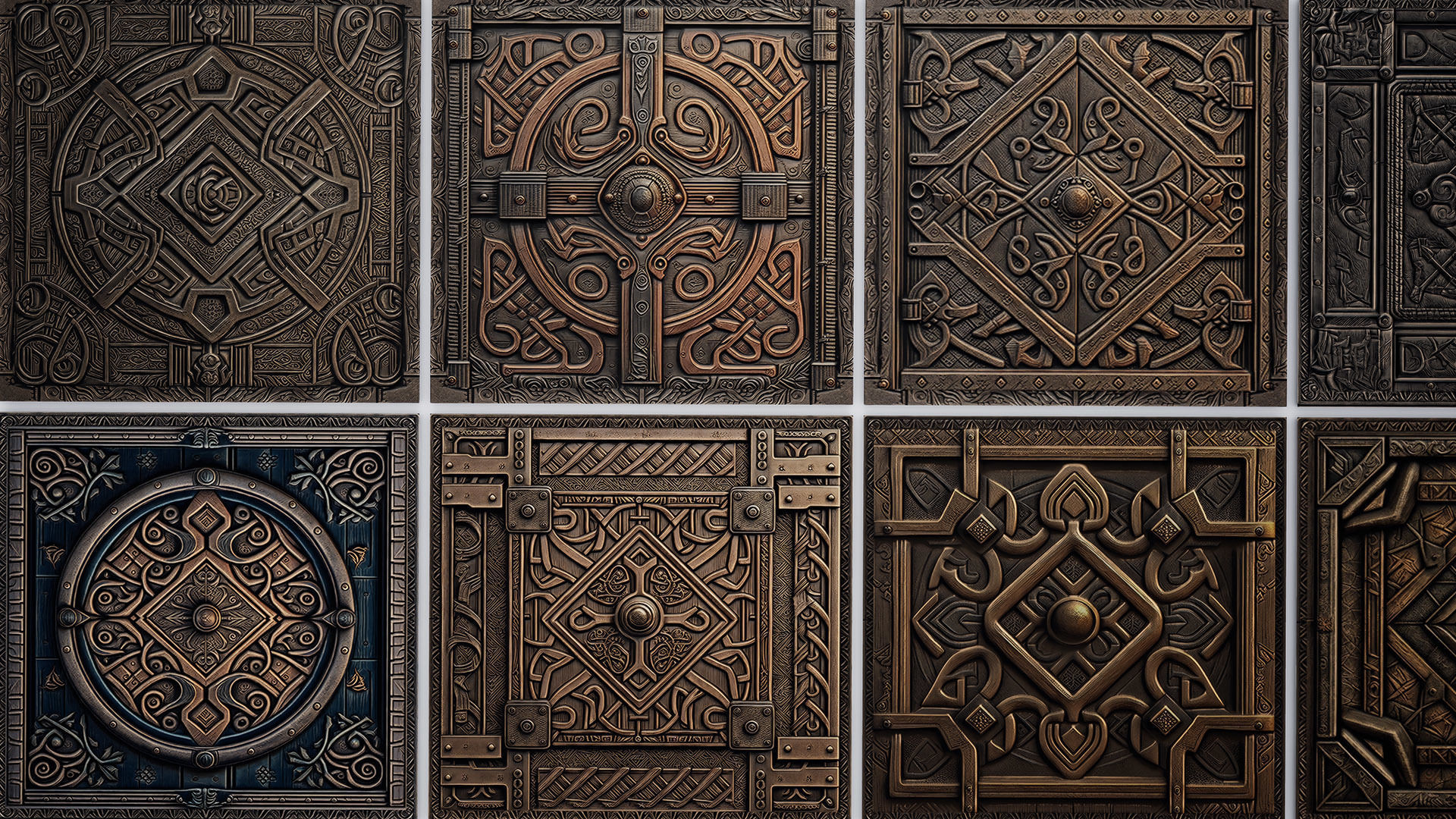 30 Medieval Fantasy Dwarven Elf Seamless PBR Textures Pack 01 Texture ...
