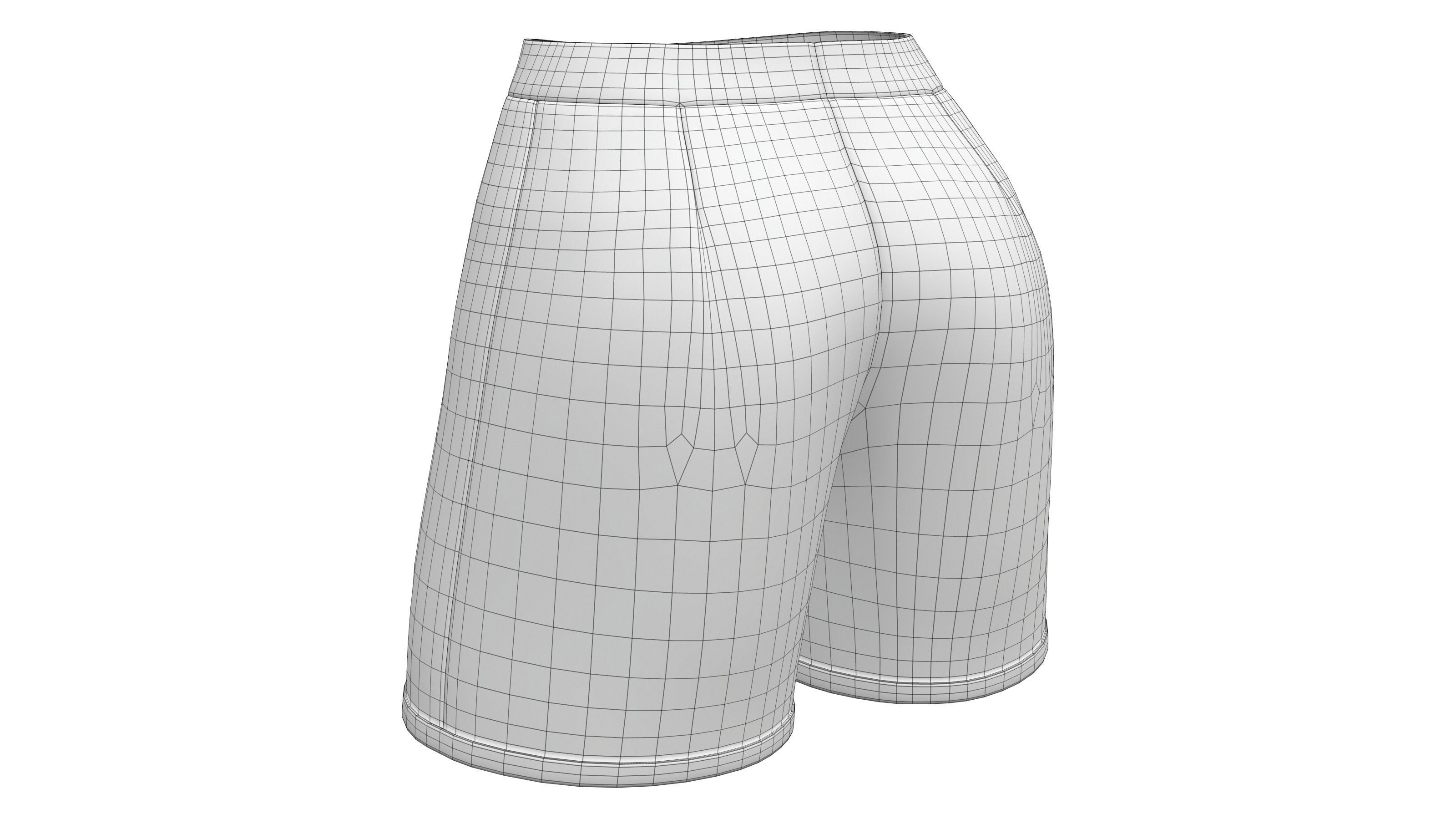 3D model Womens Classic Shorts VR / AR / low-poly | CGTrader