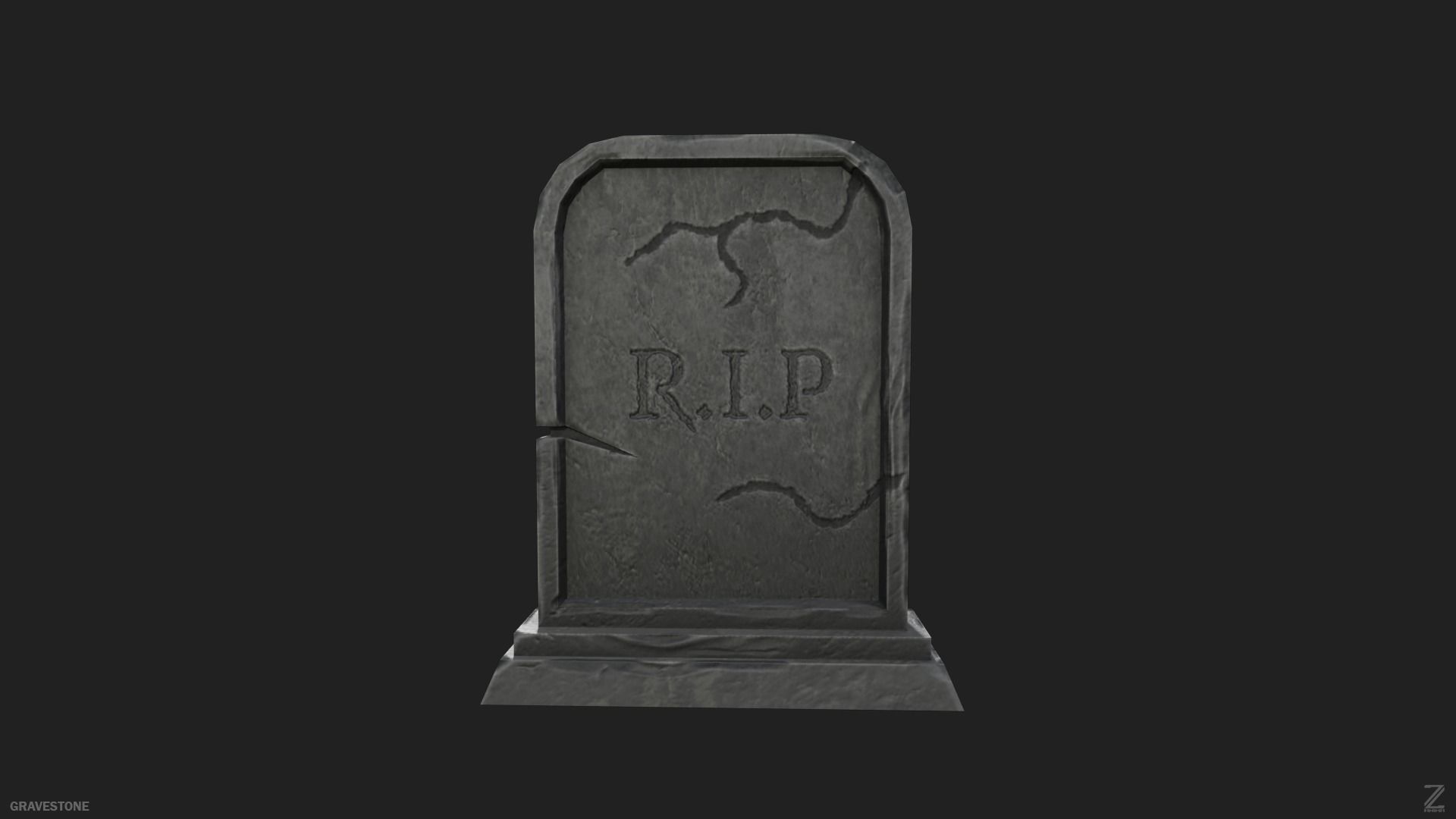 3D model Gravestone VR / AR / low-poly | CGTrader
