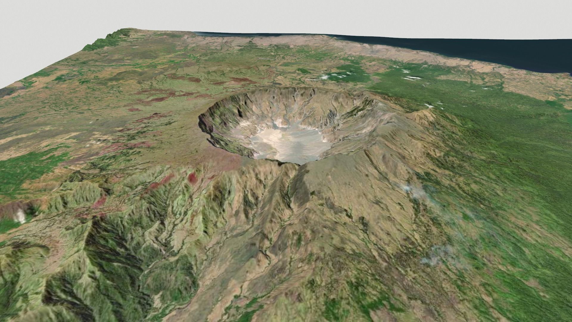 Mountain landscape Tambora volcano Indonesia 3D model | CGTrader