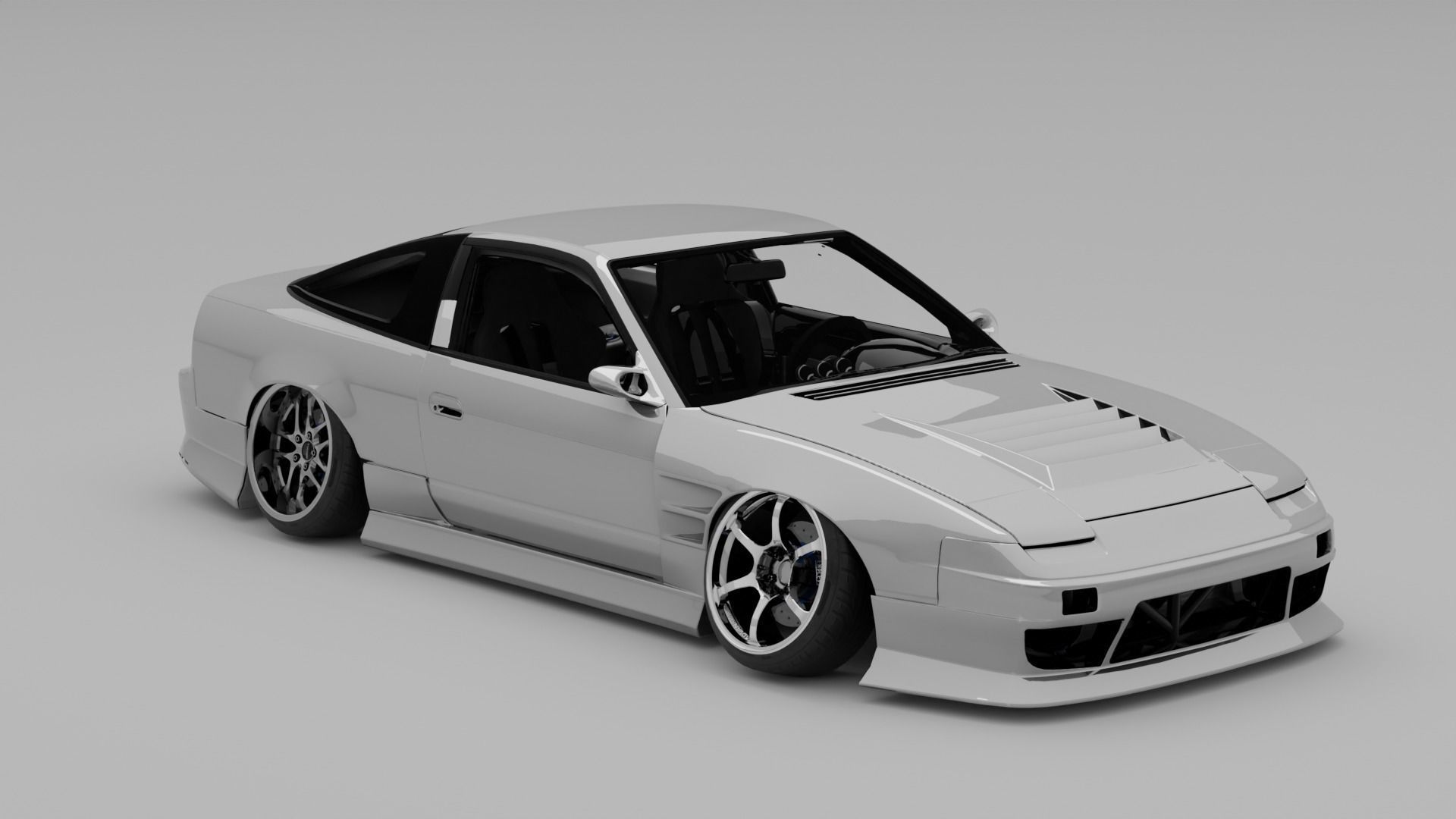 nissan silvia s13 jdm 3D model | CGTrader