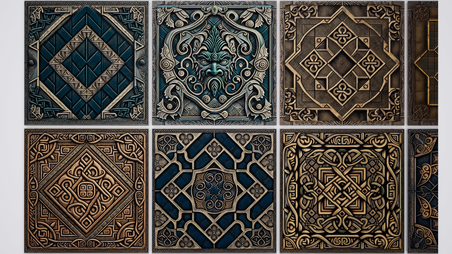 30 Medieval Fantasy Dwarven Elf Seamless PBR Textures Pack 02 Texture | CGTrader