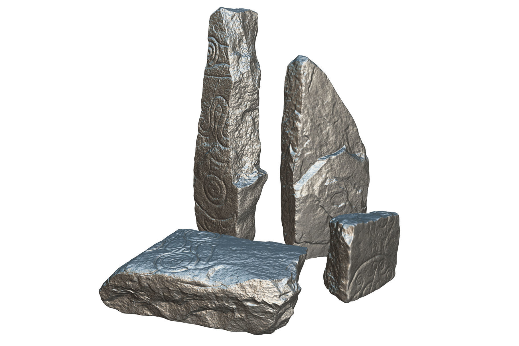 3D model Desert Anchient Art Stones VR / AR / low-poly | CGTrader