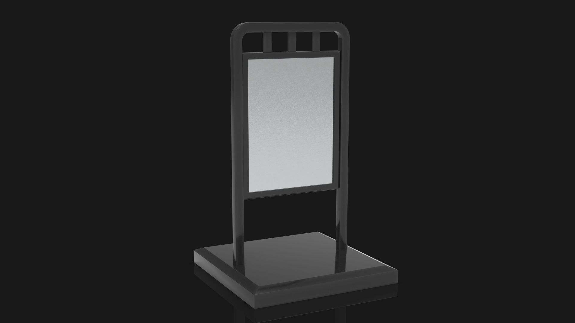 Outdoor Advertising Stand V2 3D model | CGTrader