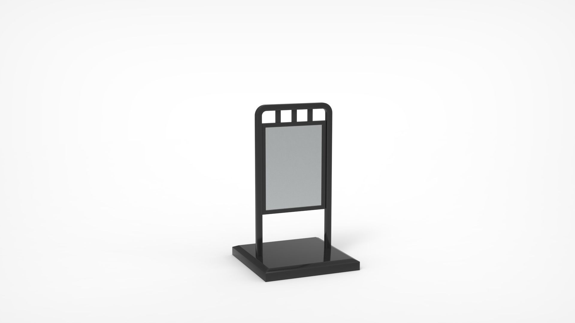 Outdoor Advertising Stand V2 3D model | CGTrader