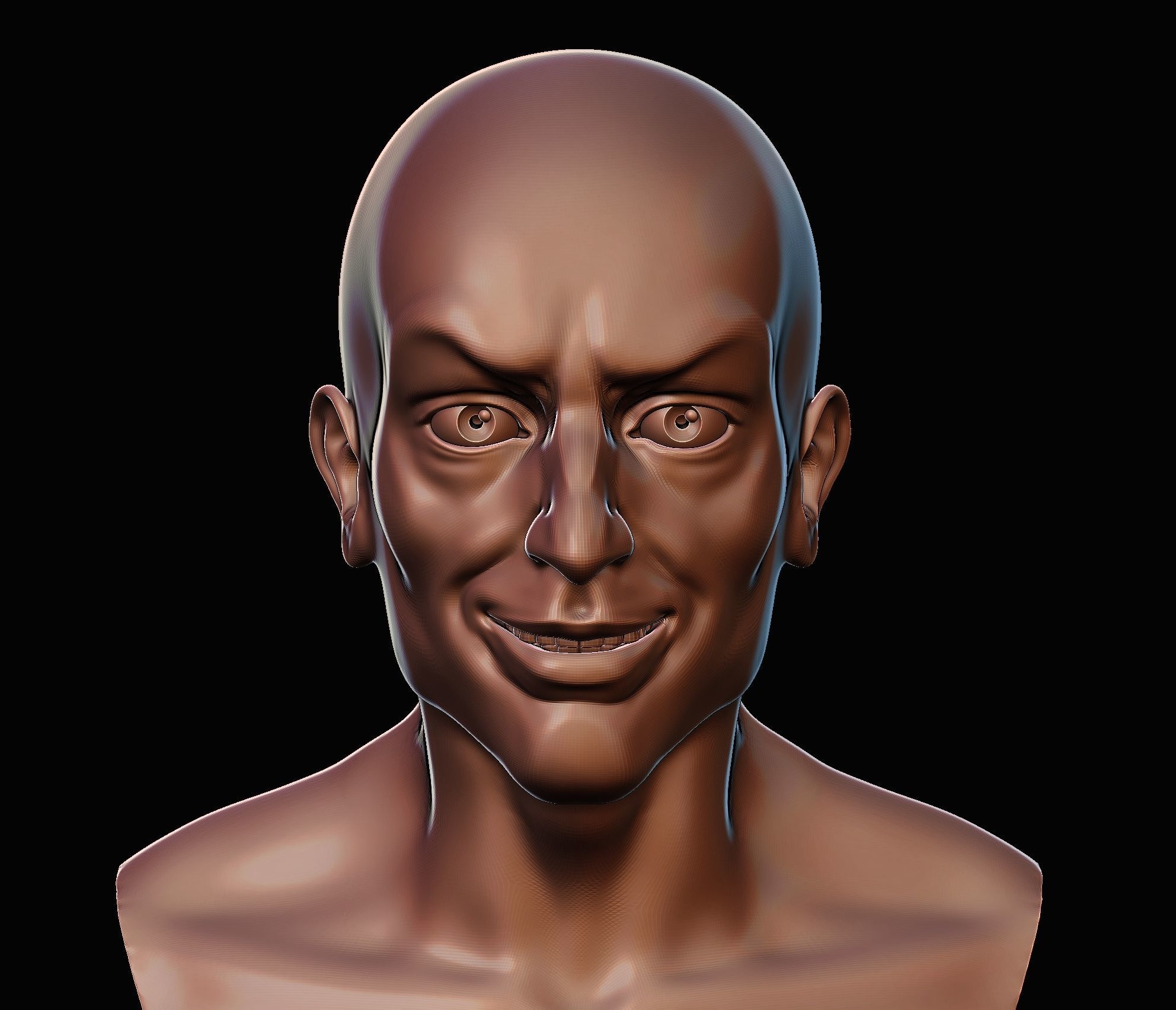Evil man head 3D model 3D printable | CGTrader