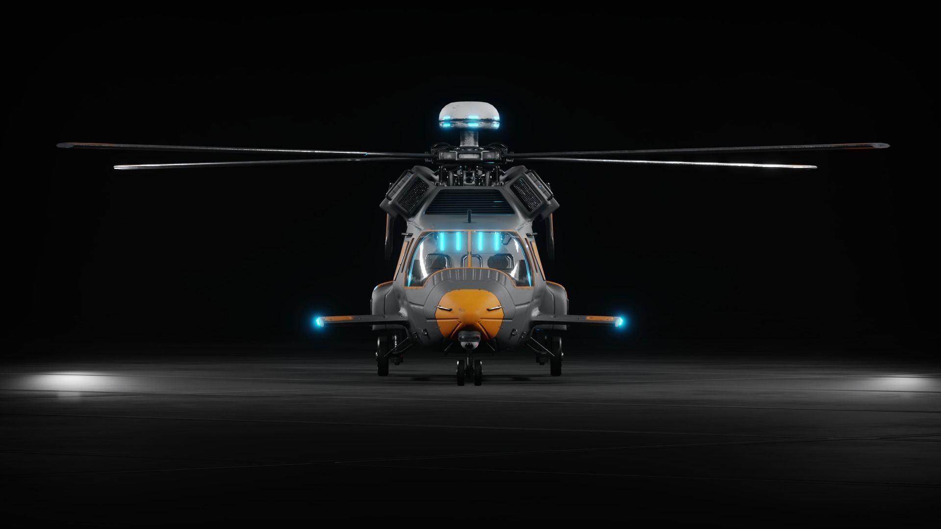 3D model Sci-fi Helicopter VR / AR / low-poly | CGTrader