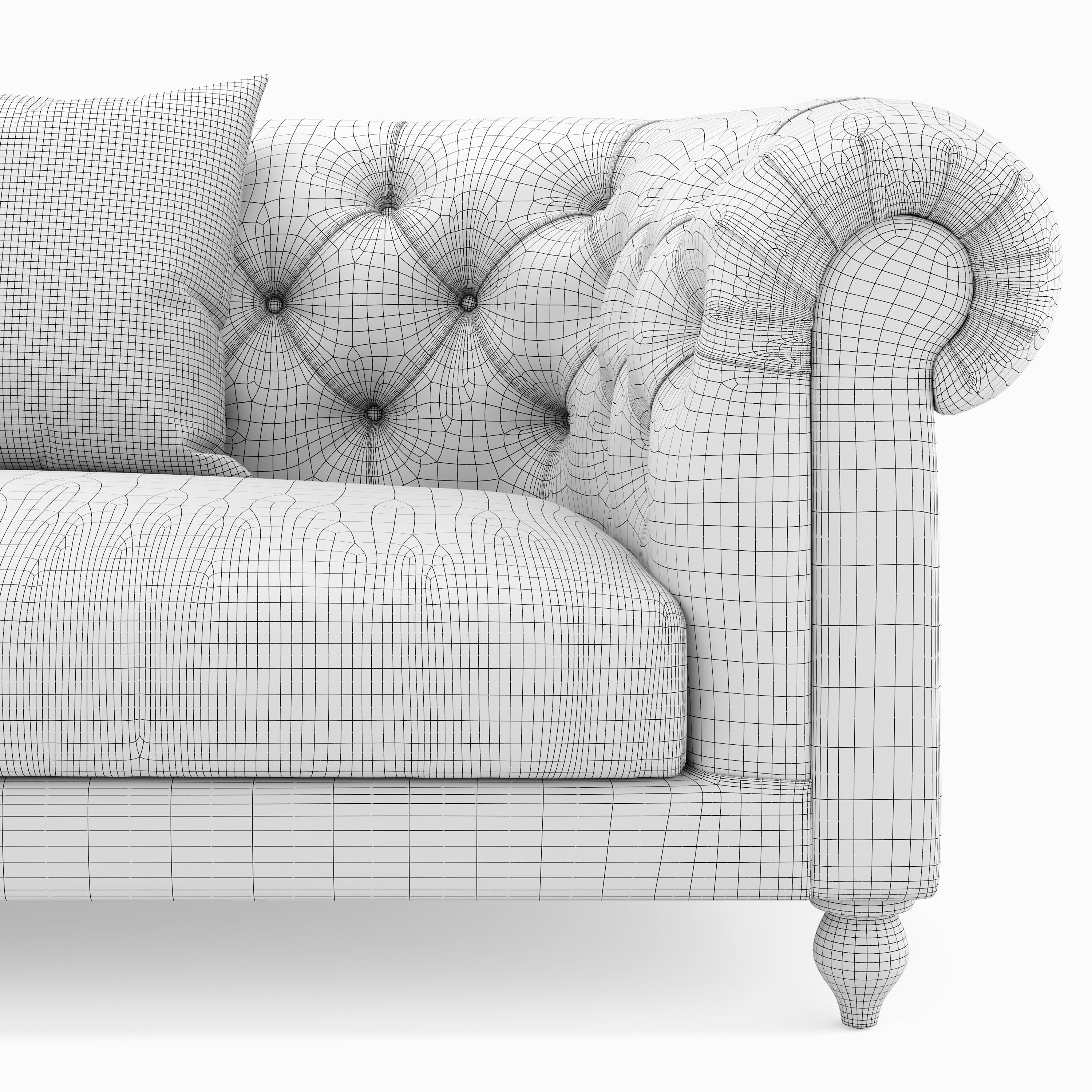 Fitzrovia 3 SEATER 3D model | CGTrader