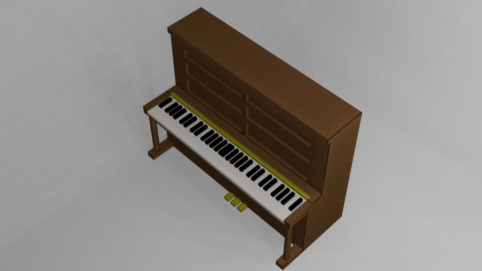 Blocky Grand Piano free VR / AR / low-poly 3D model | CGTrader