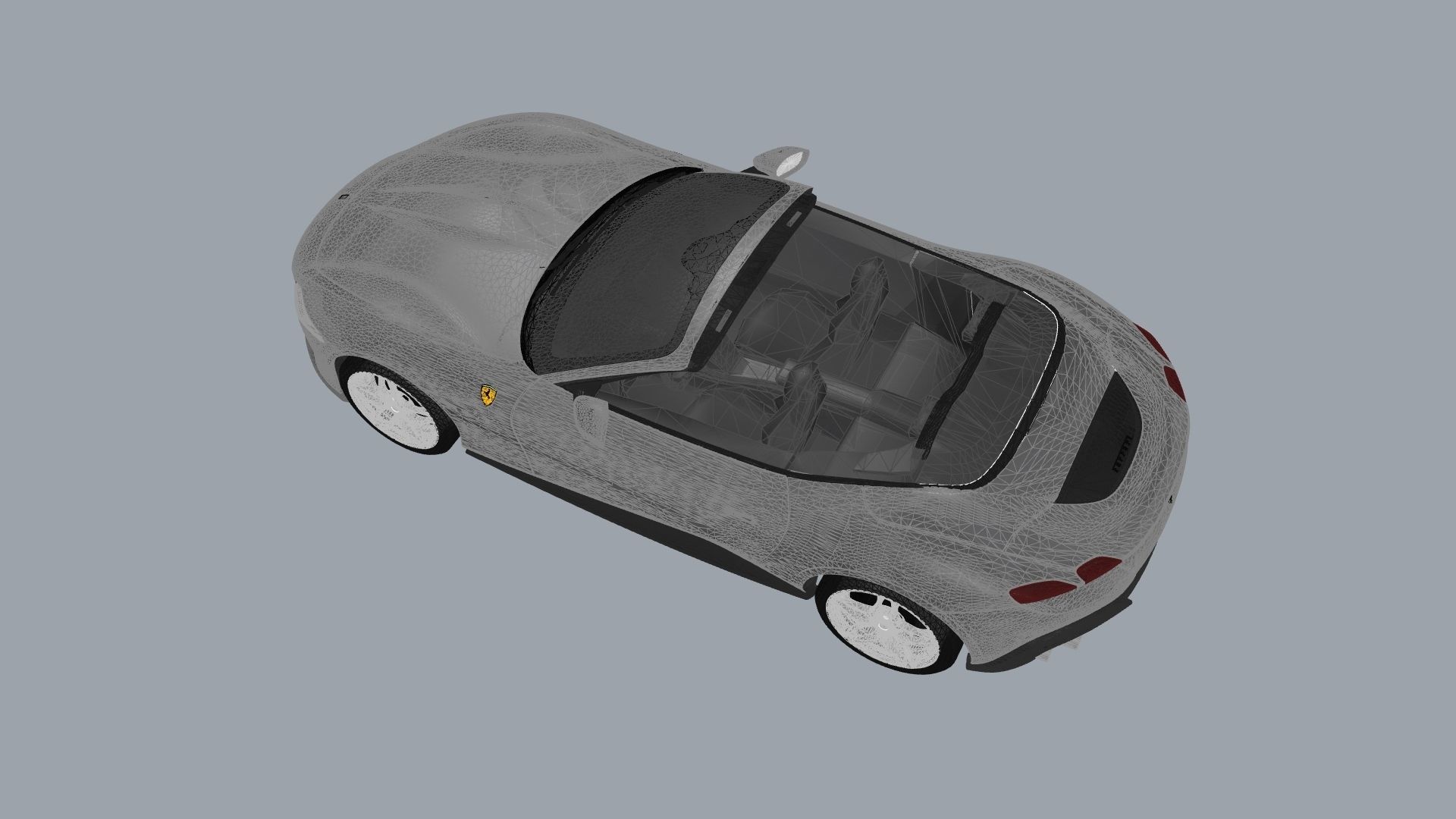 Ferrari Roma Spider 2024 3D model | CGTrader