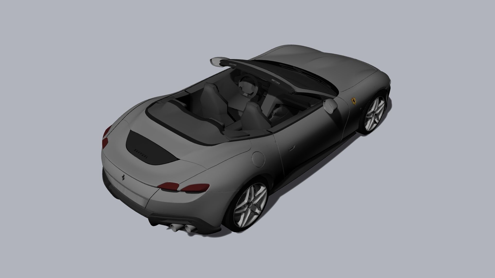 Ferrari Roma Spider 2024 3D model | CGTrader