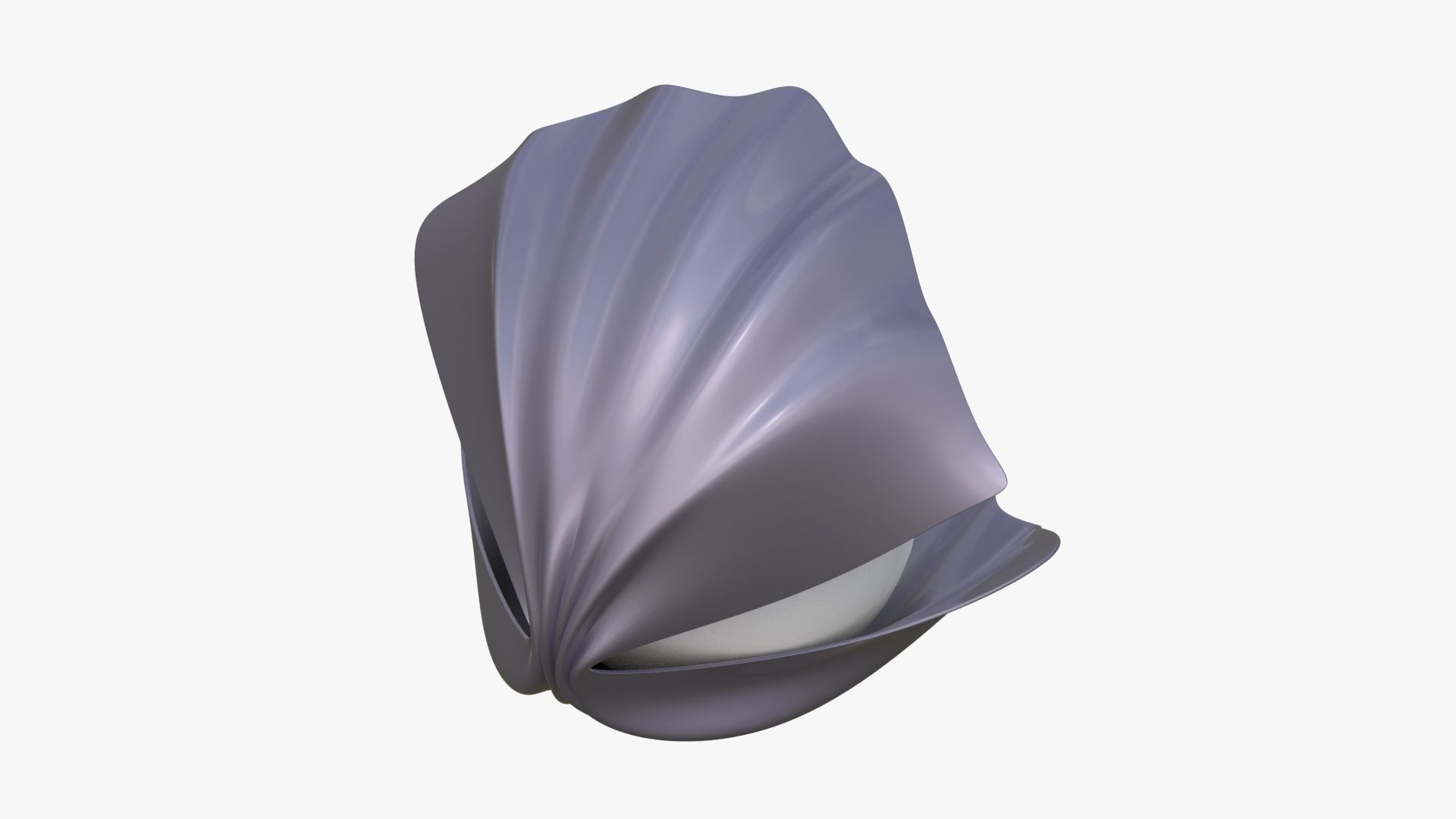 Oyster Shell with Pearl 3D model 3D printable | CGTrader