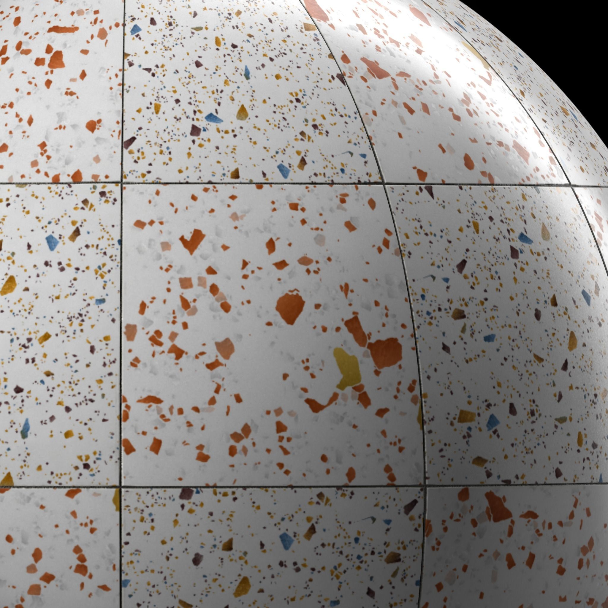 Texture Terrazzo Materials 11- Terrazo Tiling Pbr 4k Seamless VR / AR ...