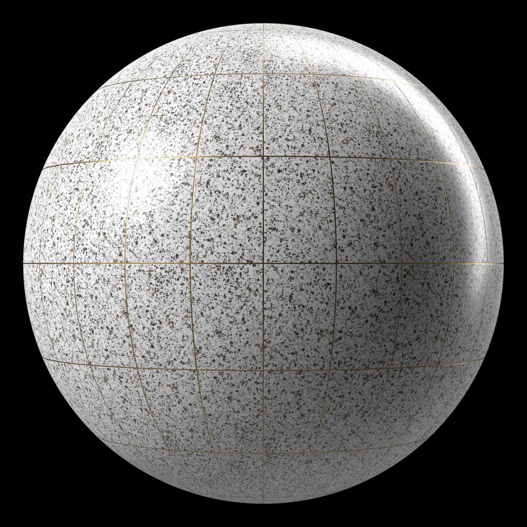 Texture Terrazzo Materials 10- Tiling By Metal Gaps - Pbr 4k Seamless ...