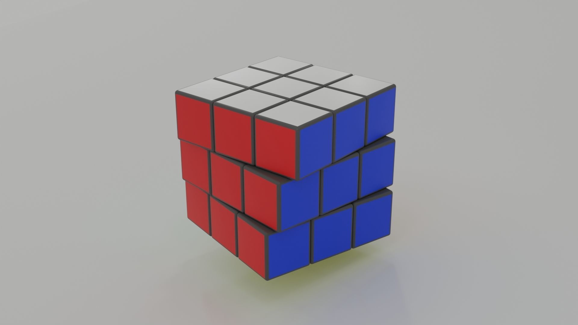 Low poly Rubix cube free 3D model | CGTrader