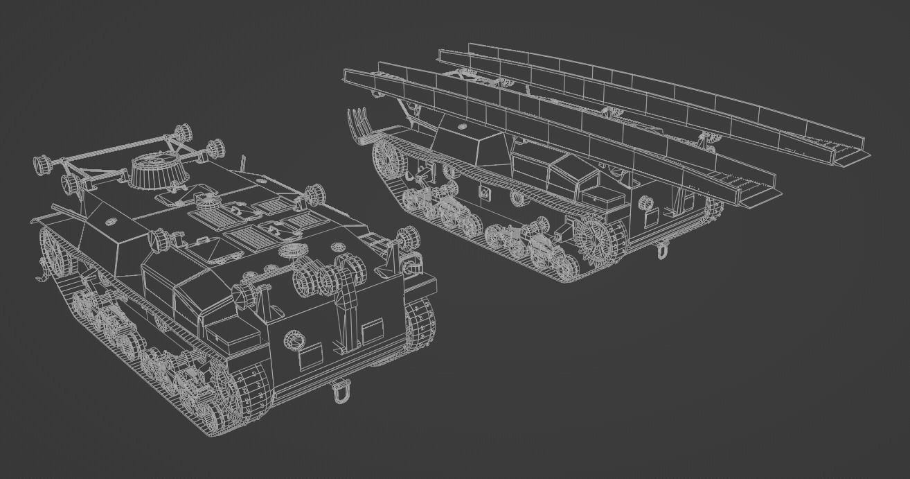 3D model Soko Sagyo Ki Armoured Engineering Vehicle VR / AR / low-poly ...