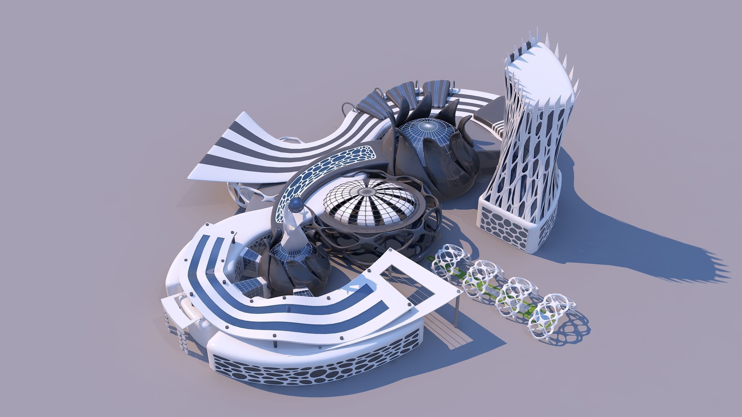 0151 - Nanotechnology Research Center Building 3D model | CGTrader