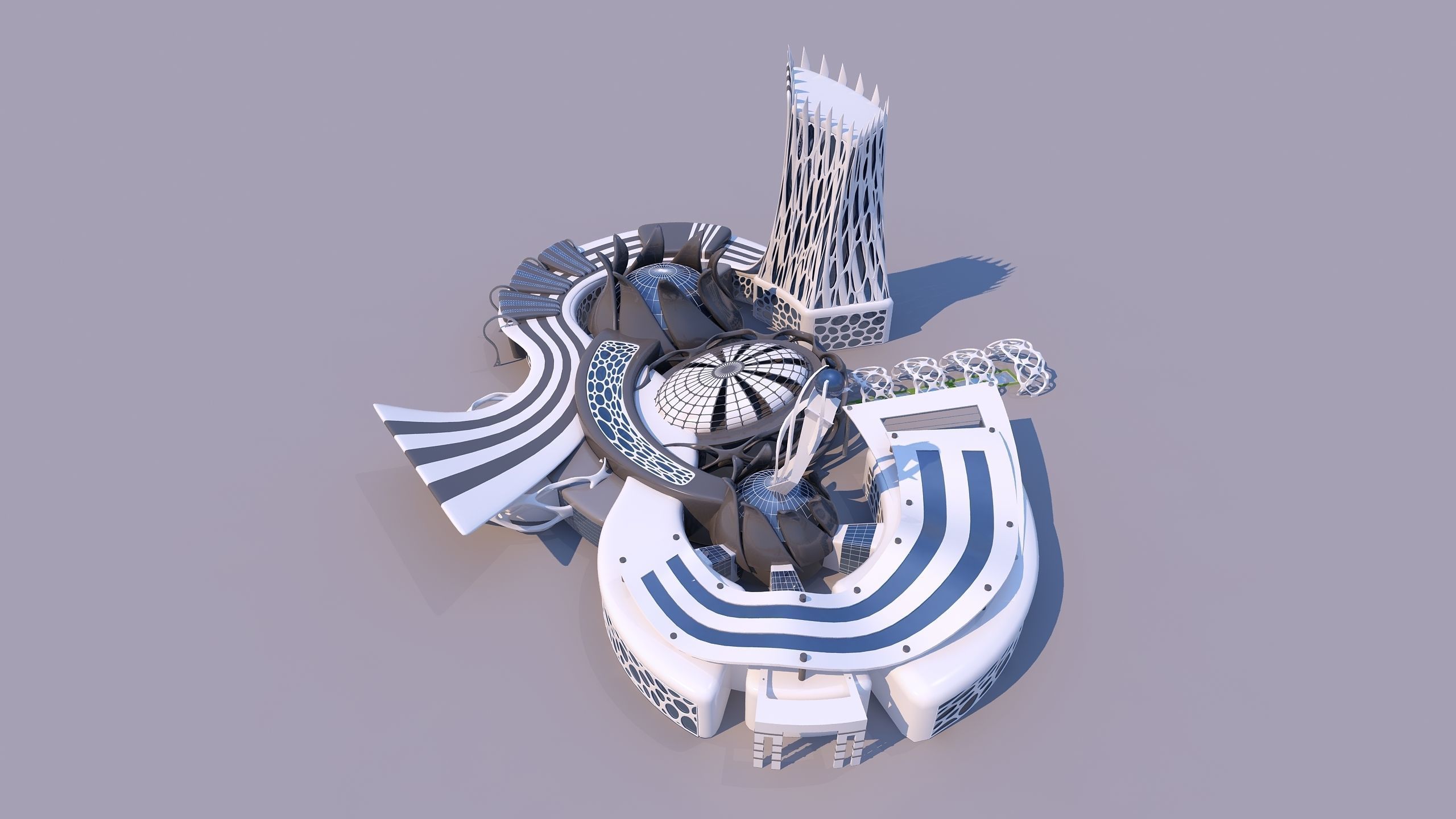 0151 - Nanotechnology Research Center Building 3D model | CGTrader