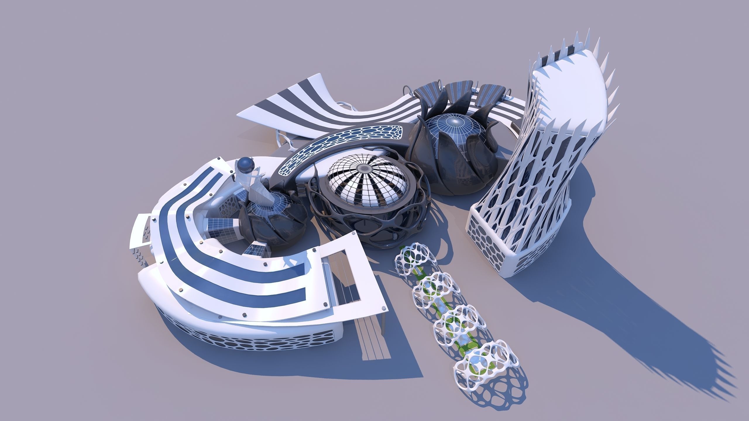 0151 - Nanotechnology Research Center Building 3D model | CGTrader