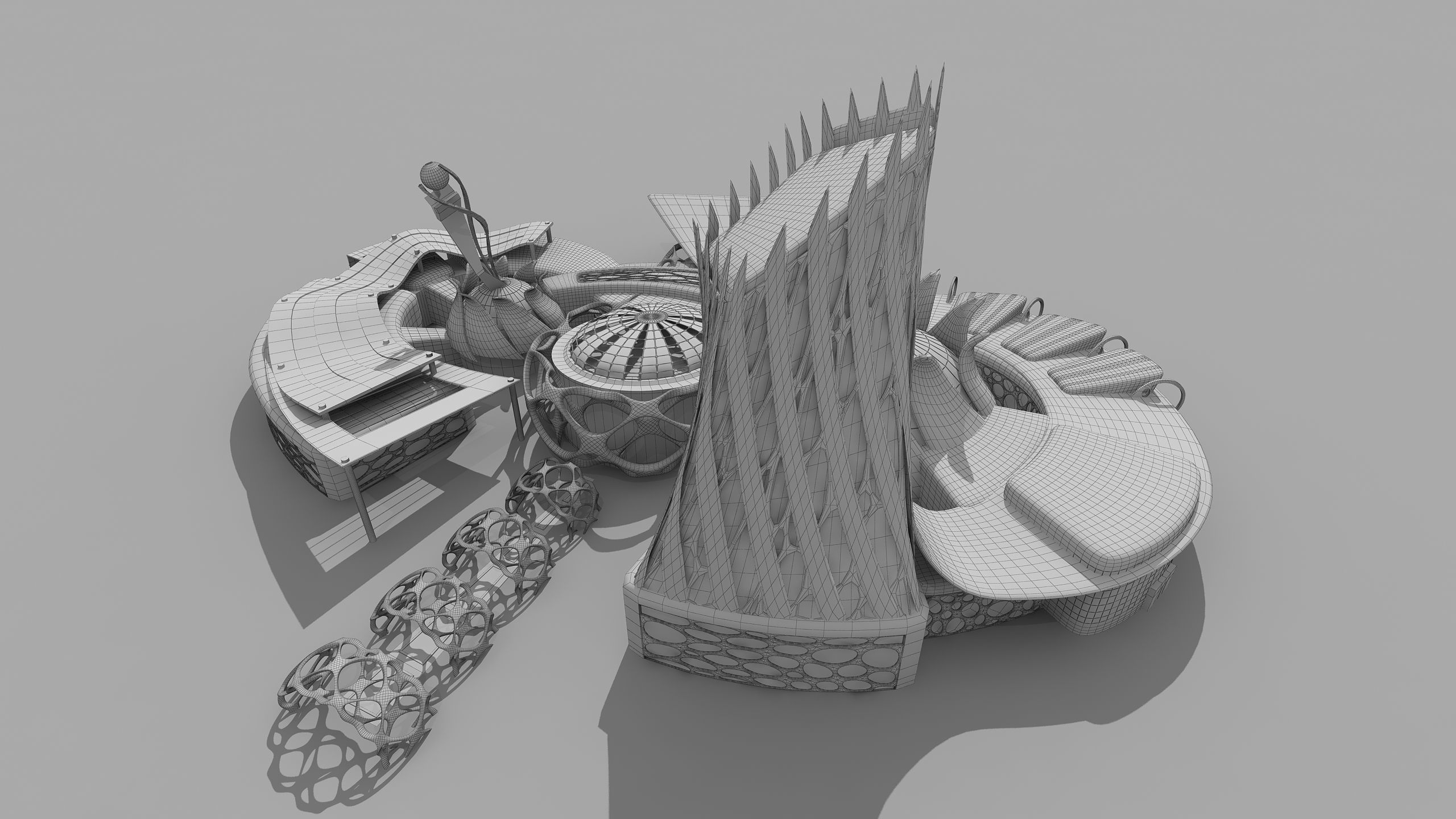 0151 - Nanotechnology Research Center Building 3D model | CGTrader