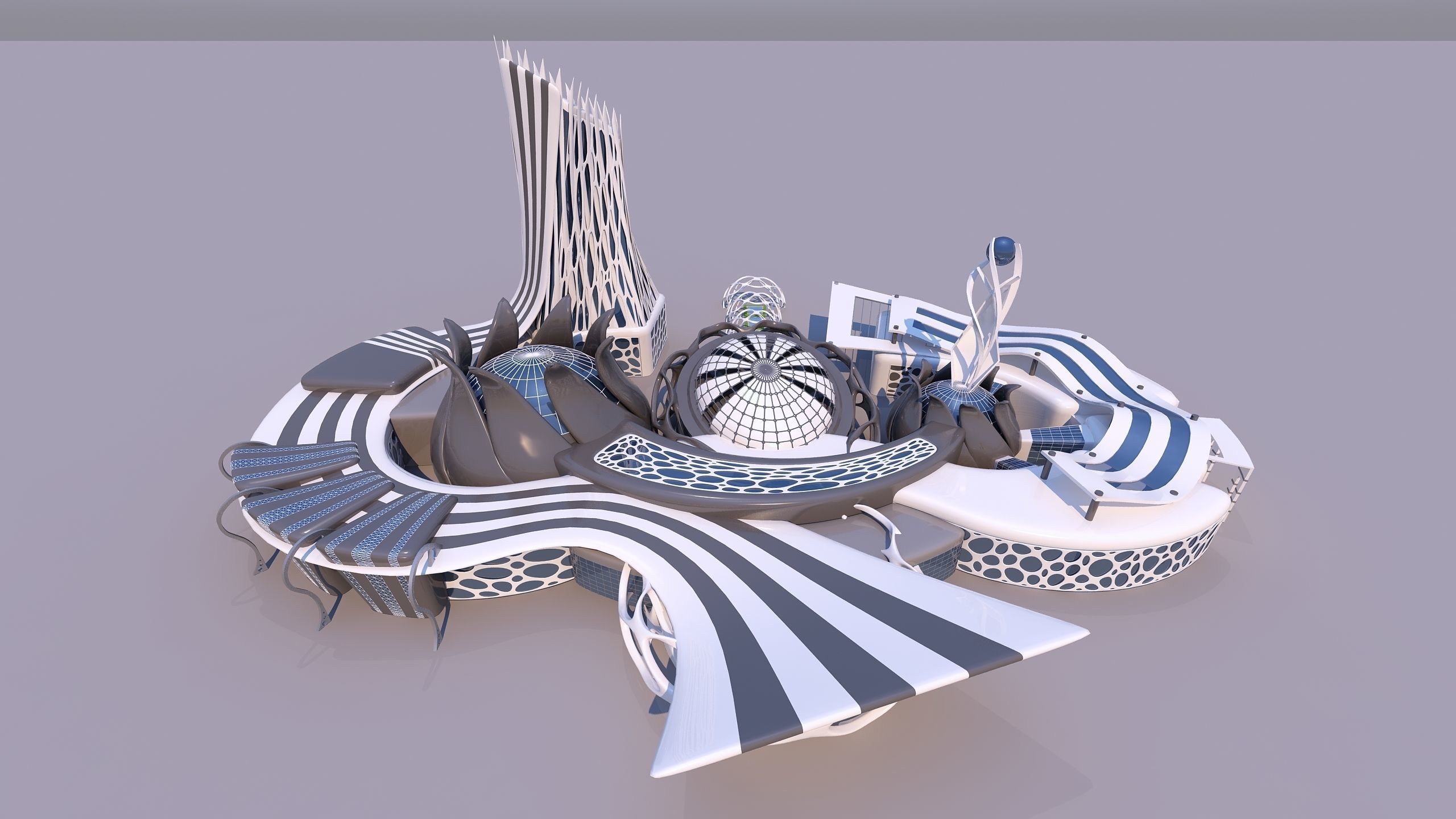 0151 - Nanotechnology Research Center Building 3D model | CGTrader