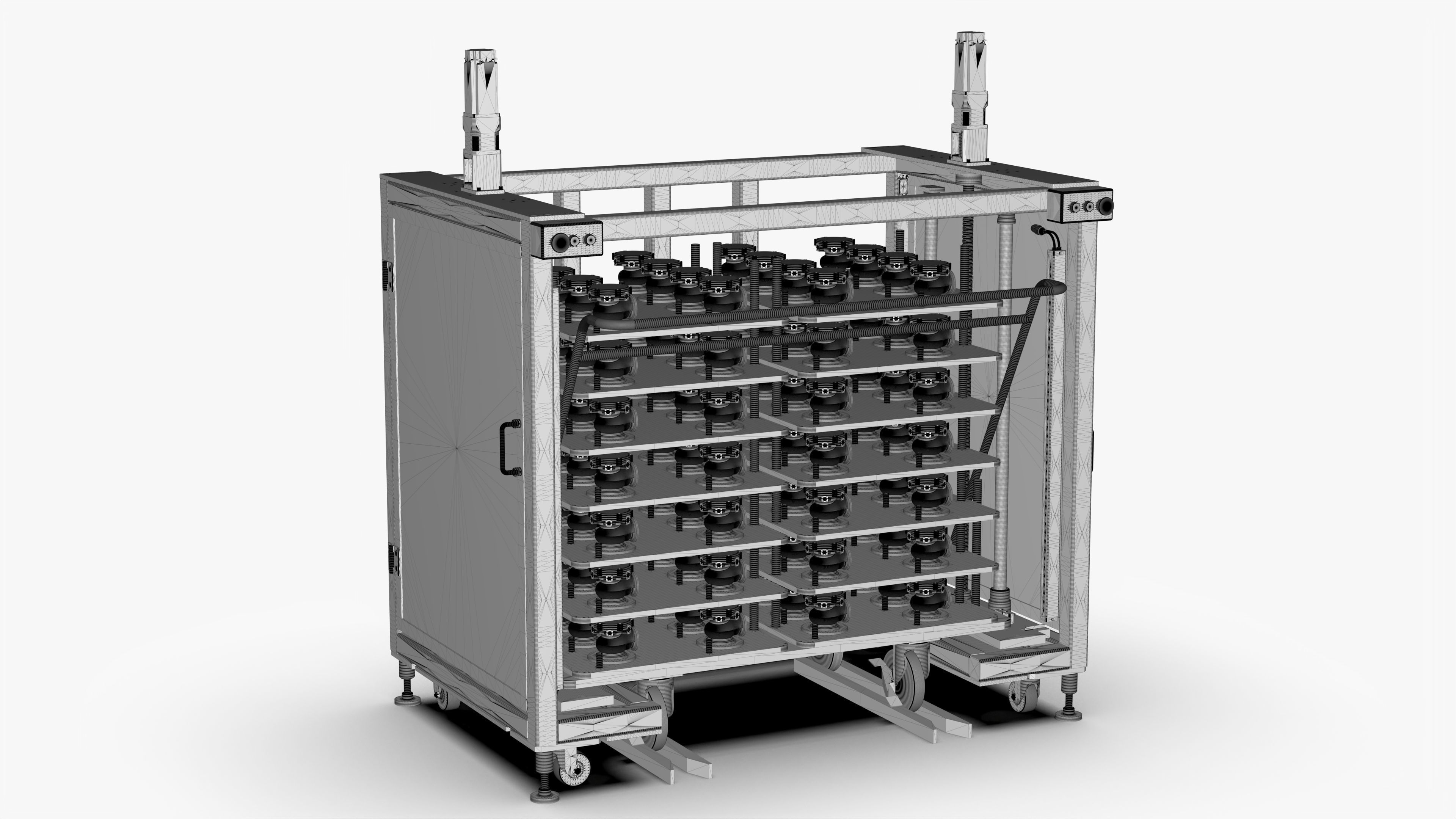 Automatic Lifting Silo Module 3D model | CGTrader