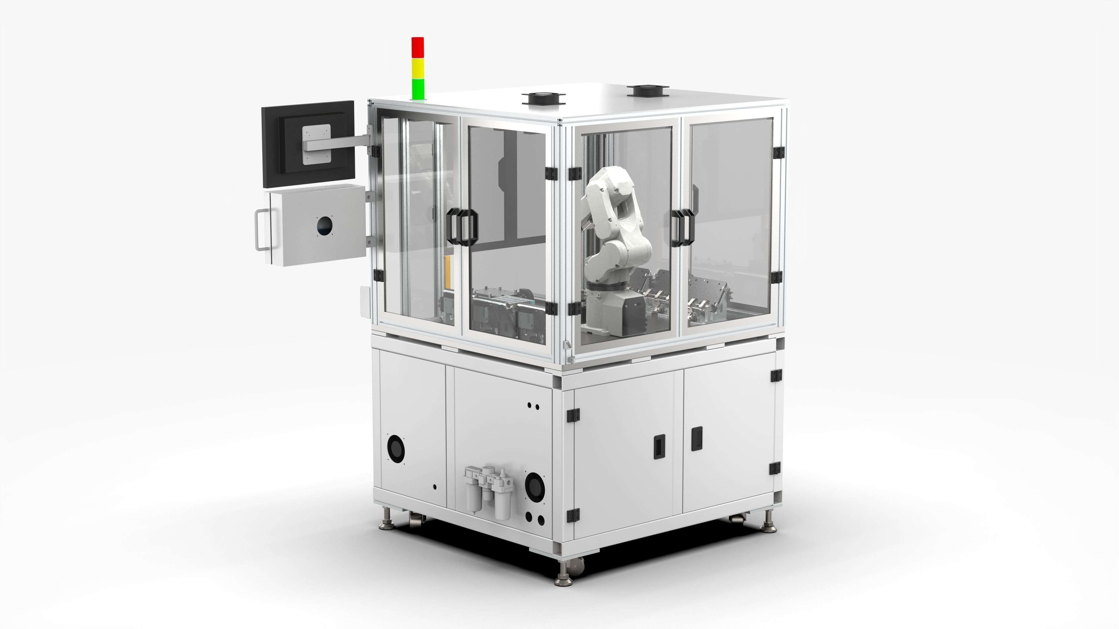 Automatic Magnet Heat Holding Assembly Machine 3D model | CGTrader