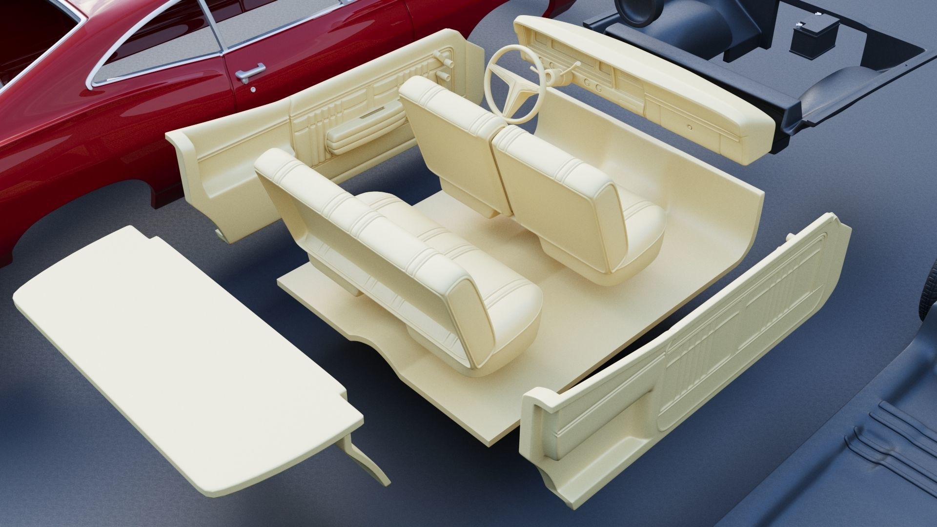Chevrolet Impala 1968 3D model 3D printable | CGTrader