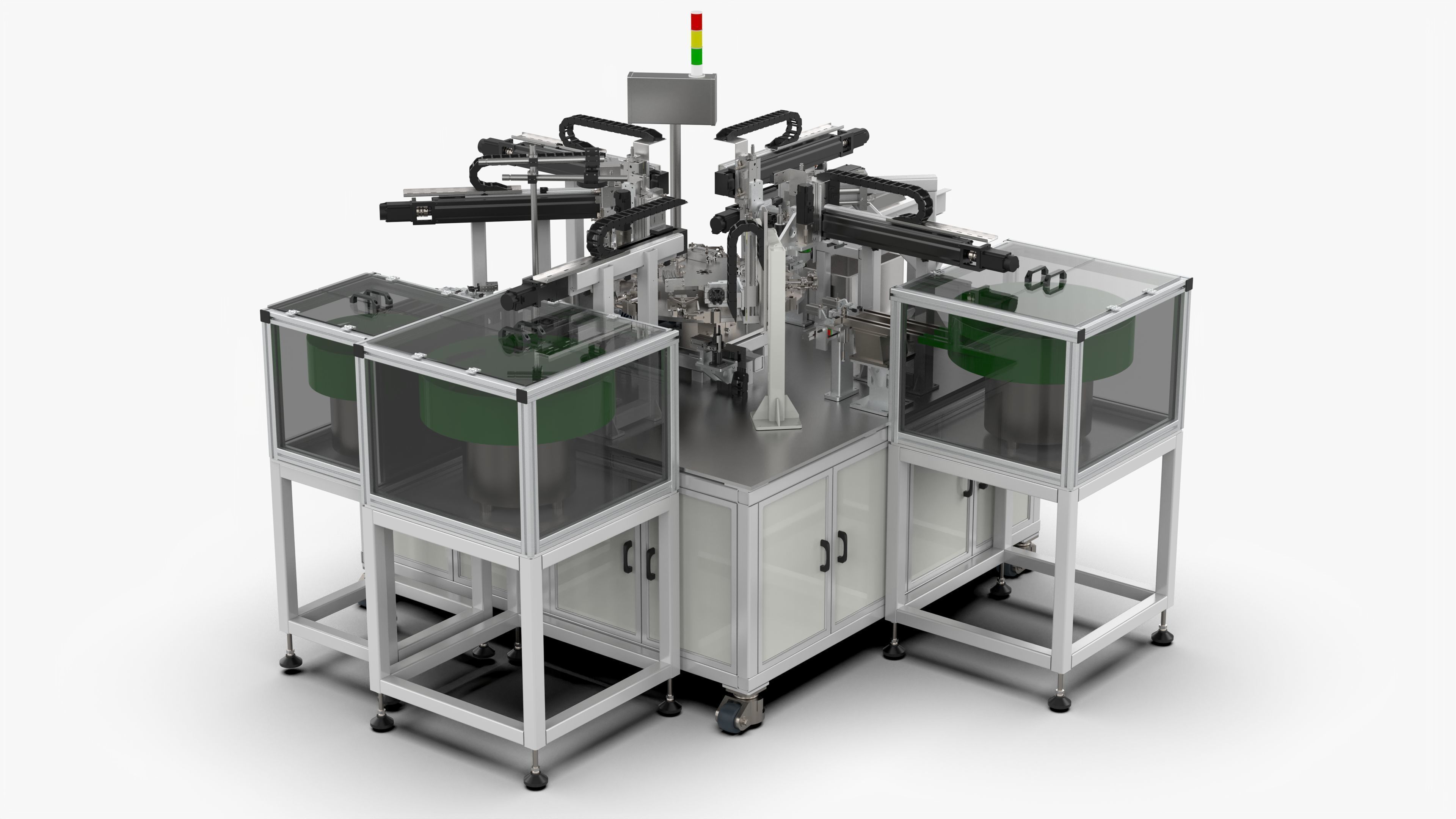 Automatic Electric Push Rod Inner Tube Assembly Machine 3D model | CGTrader
