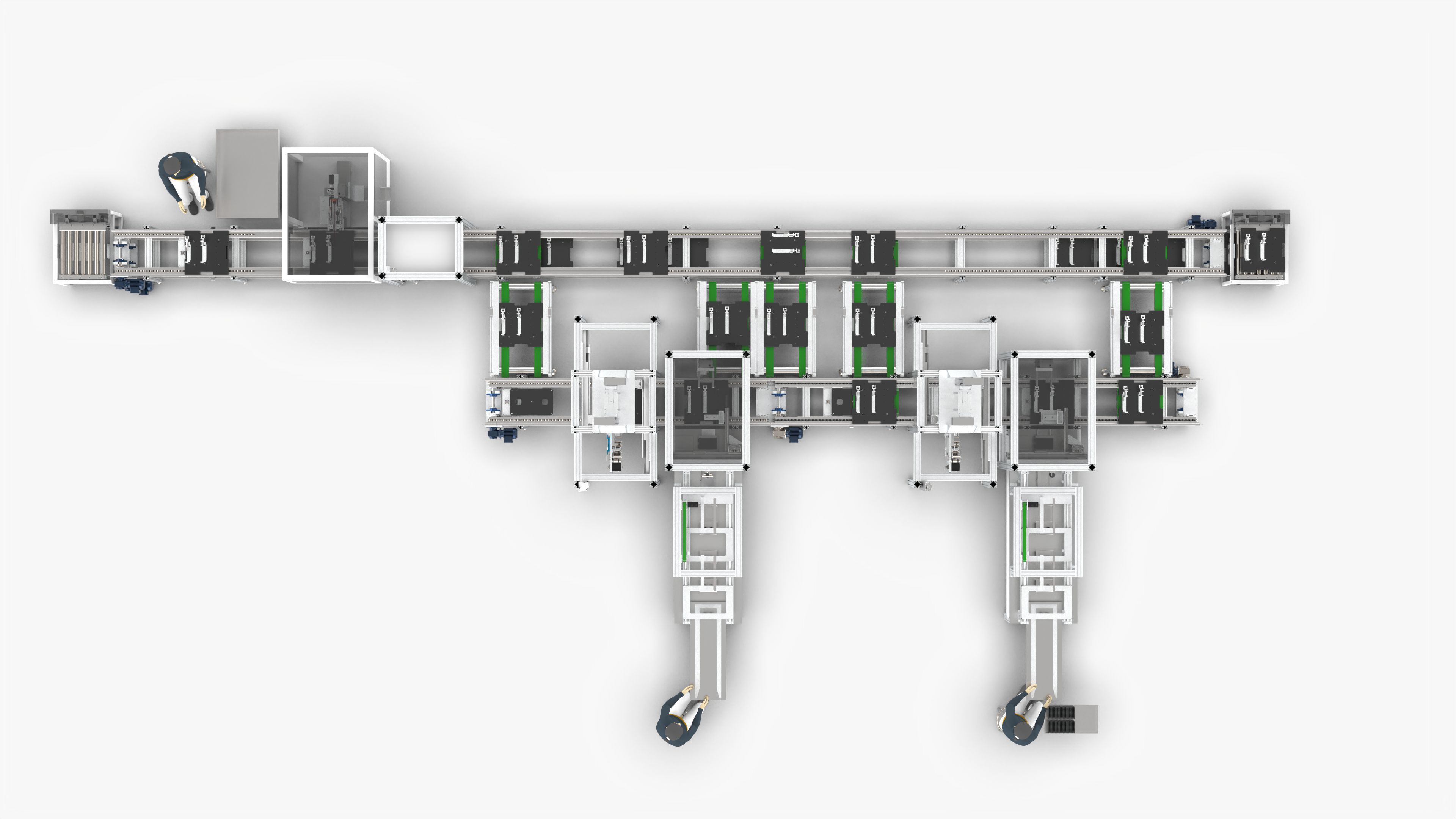 Automatic Soft Package Module Welding Line 3D model | CGTrader