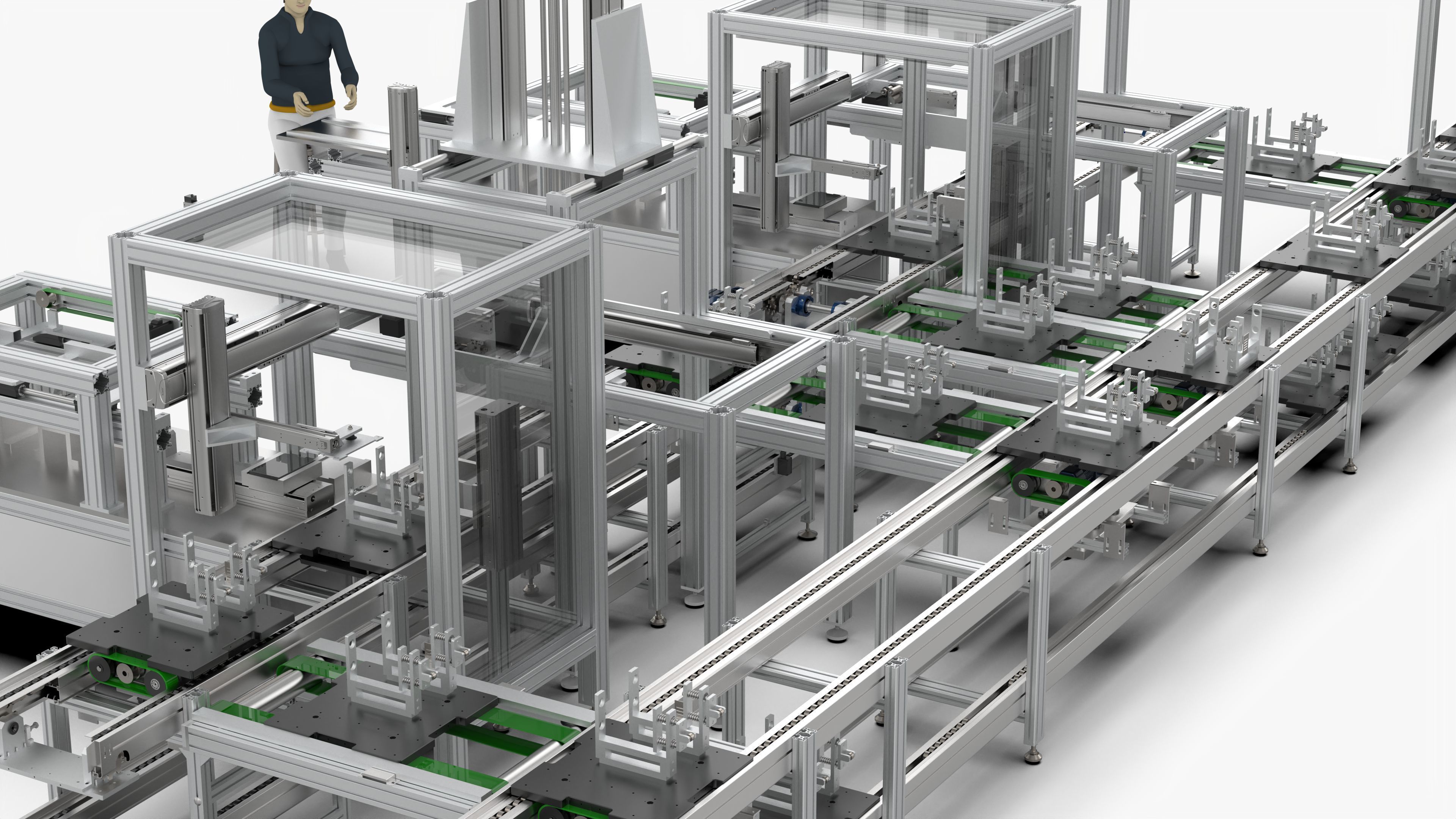 Automatic Soft Package Module Welding Line 3D model | CGTrader