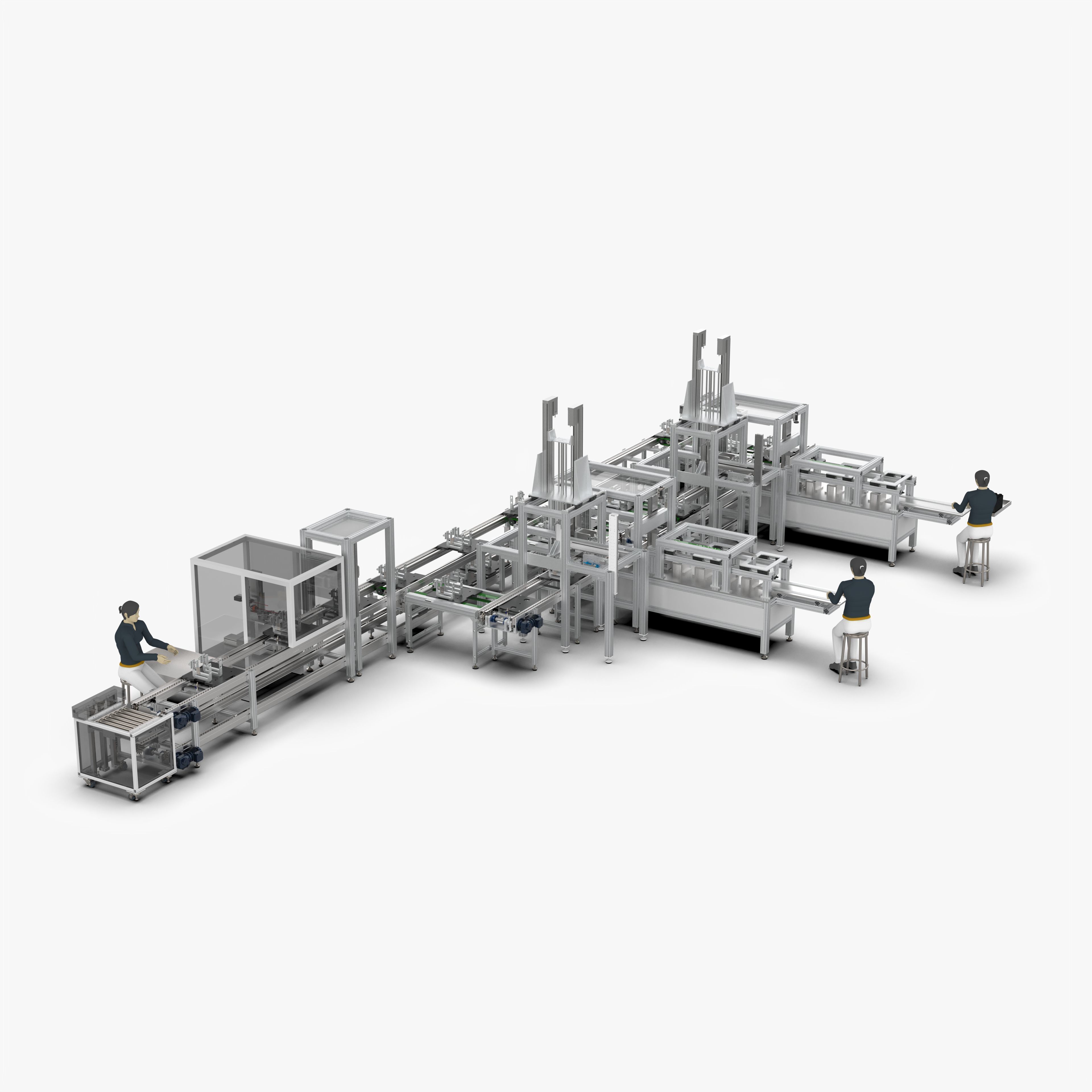 Automatic Soft Package Module Welding Line 3D model | CGTrader