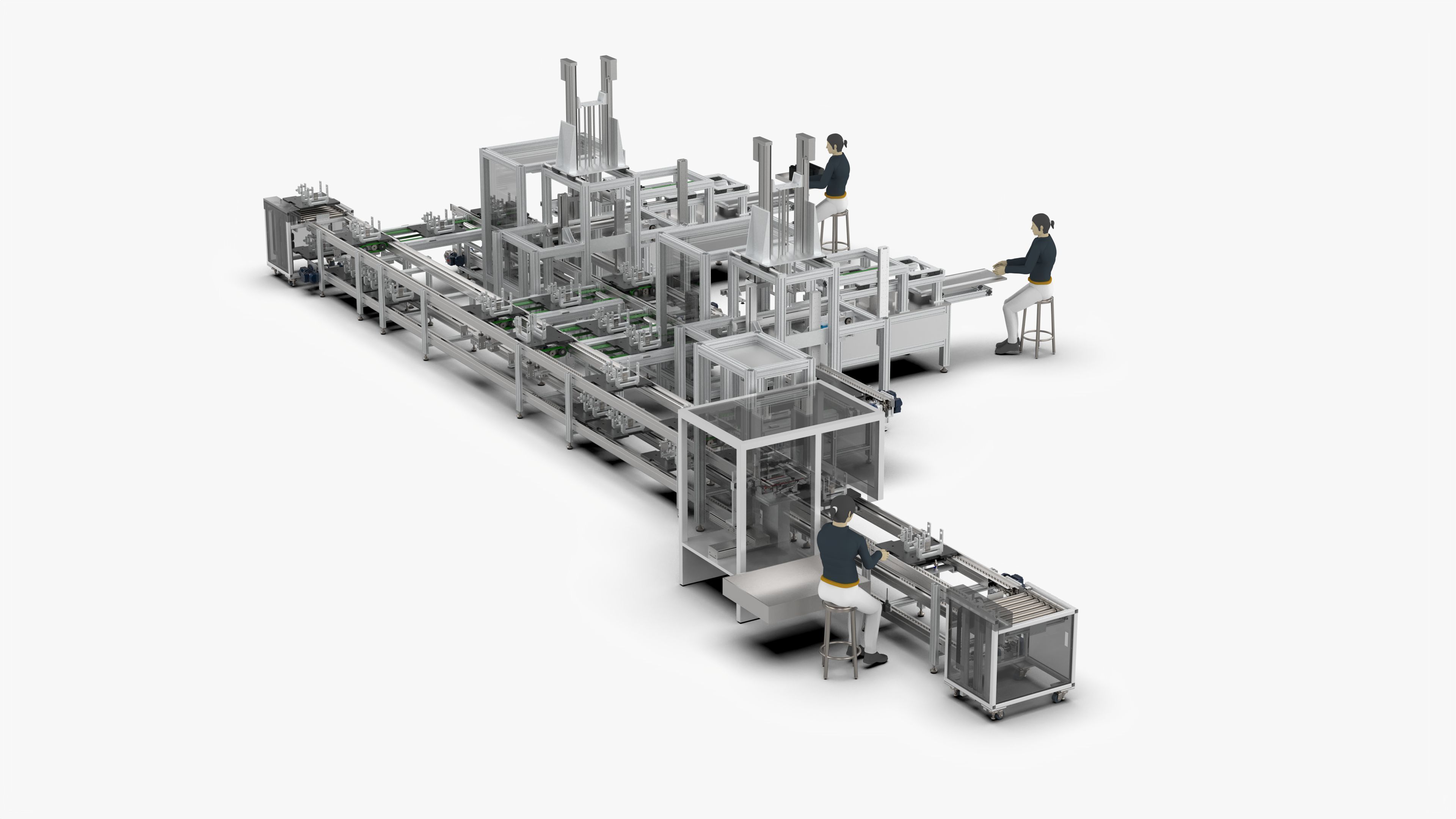 Automatic Soft Package Module Welding Line 3D model | CGTrader