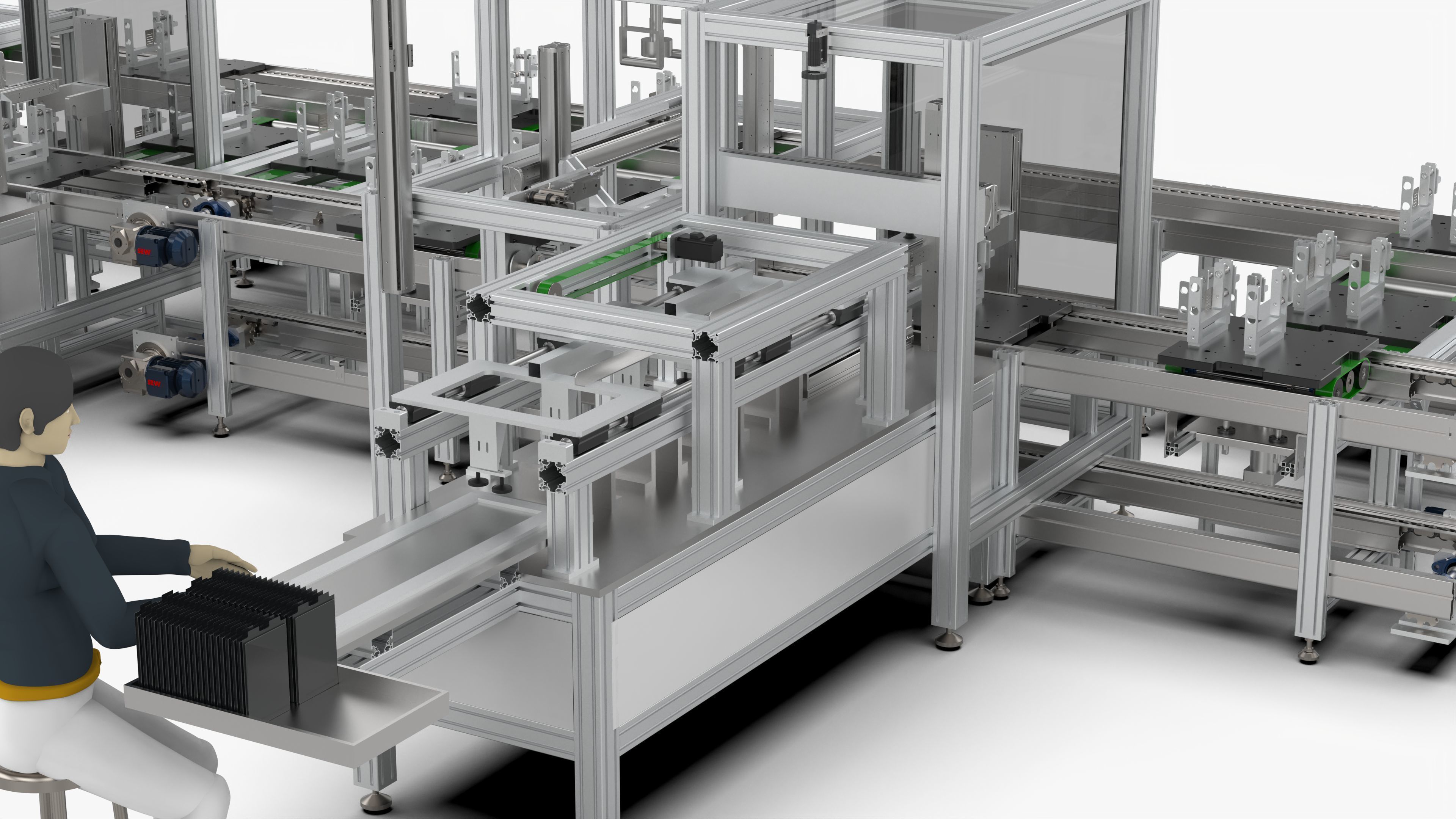 Automatic Soft Package Module Welding Line 3D model | CGTrader