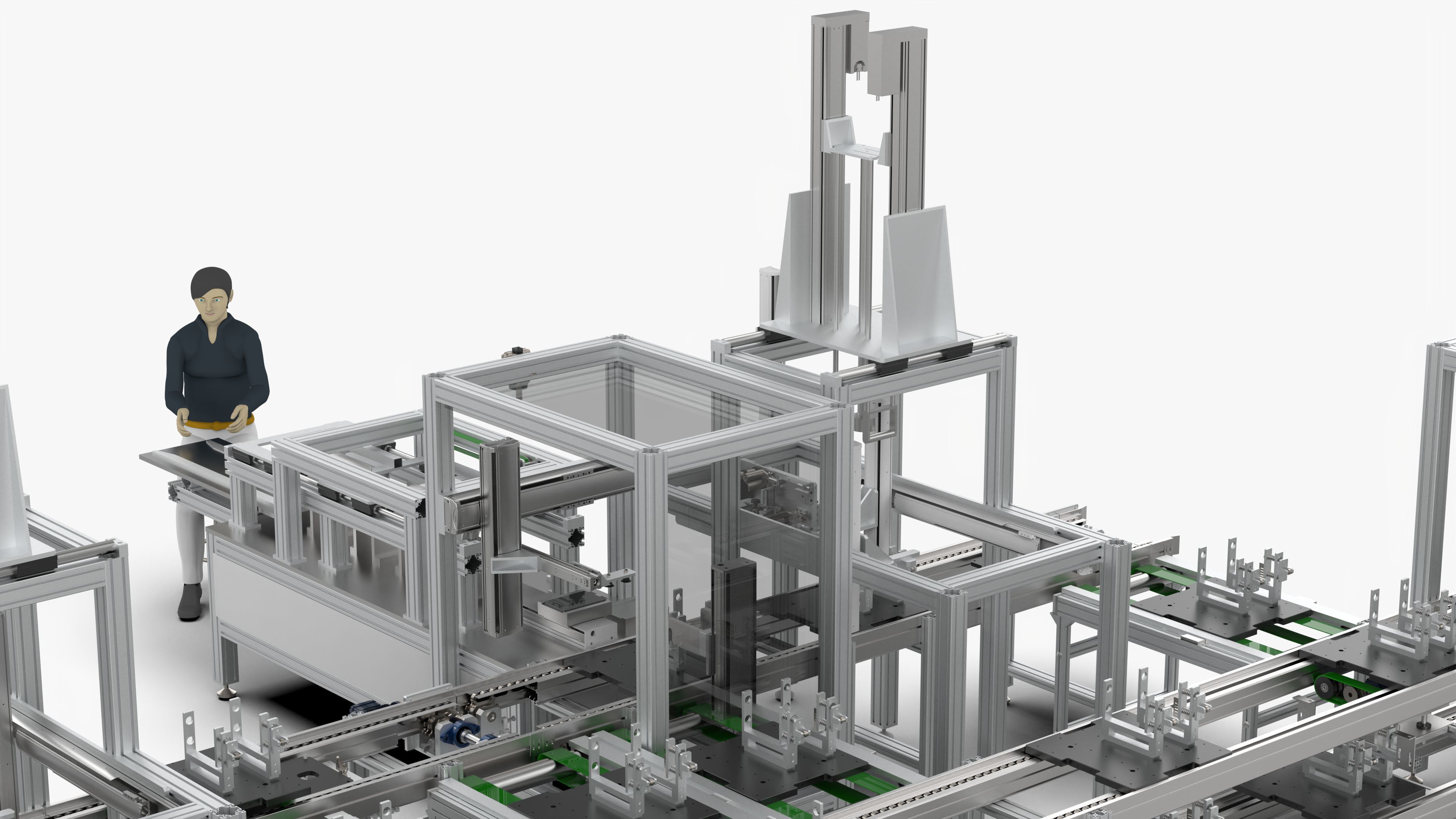 Automatic Soft Package Module Welding Line 3D model | CGTrader