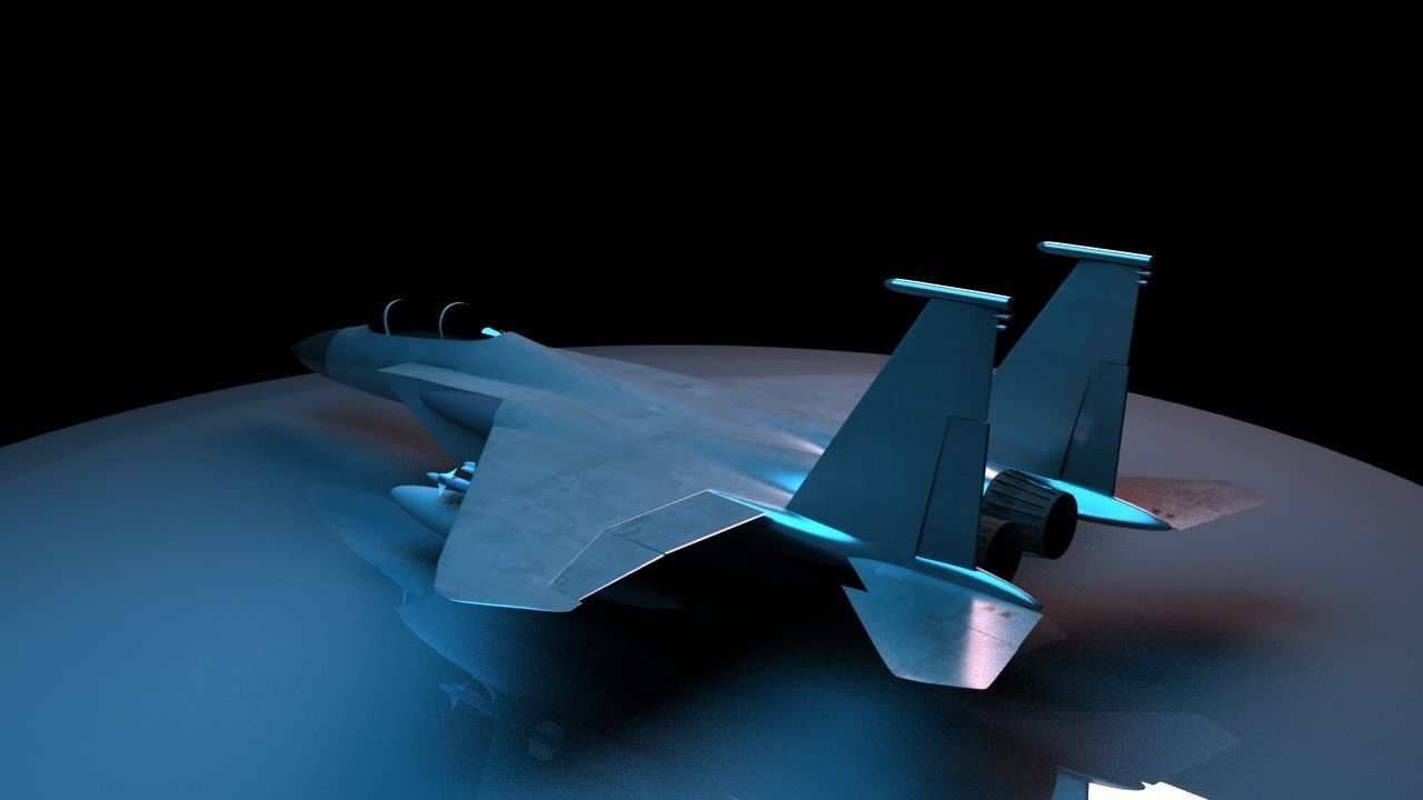 Jet f-15 3D model | CGTrader