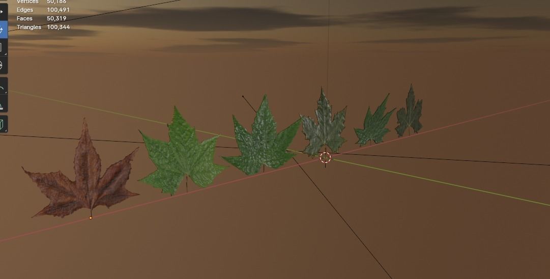 3D model Leaf Pack Realistic 4k High-End CGI VR / AR / low-poly | CGTrader