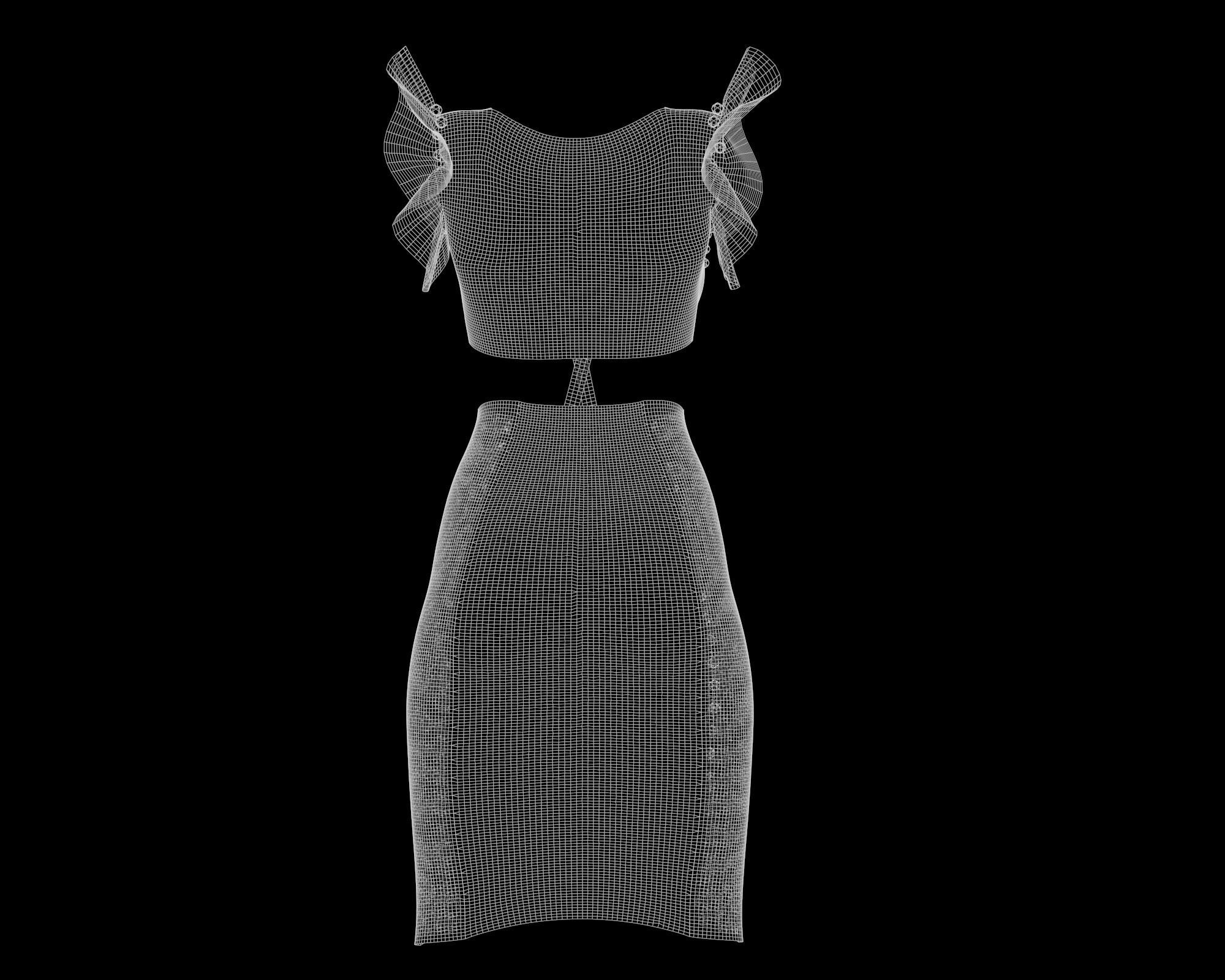 3D model low poly -marvelous designer -obj-fbx-blender-pbr textures VR ...