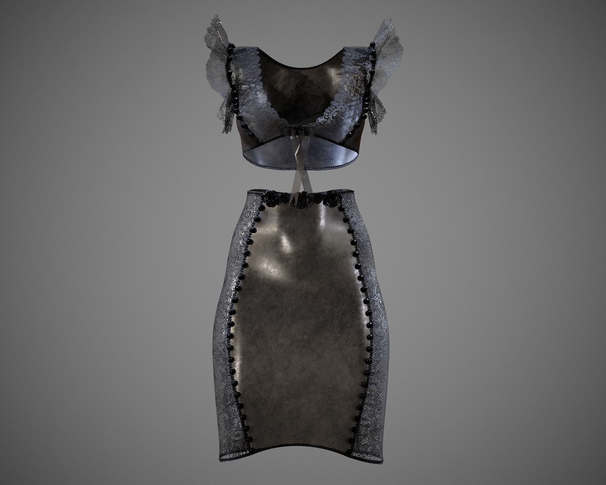 3D model low poly -marvelous designer -obj-fbx-blender-pbr textures VR ...