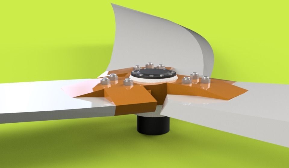 Mechanical Fan 4 3D model rigged | CGTrader