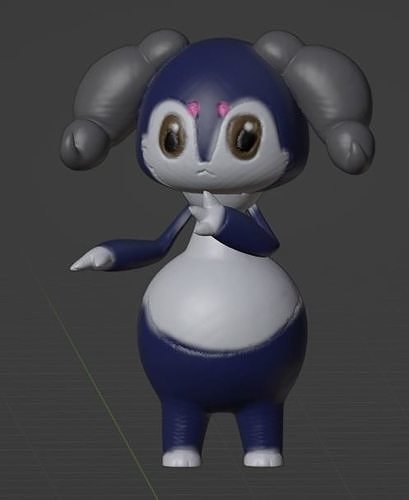 Indeedee Female 3D model 3D printable | CGTrader