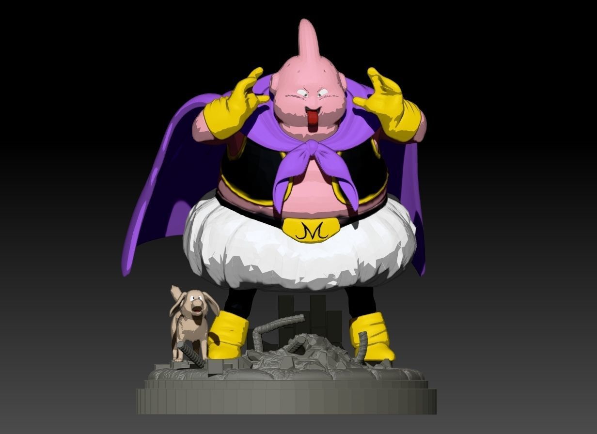 Majin Buu from Dragon Ball Z 3D model 3D printable | CGTrader