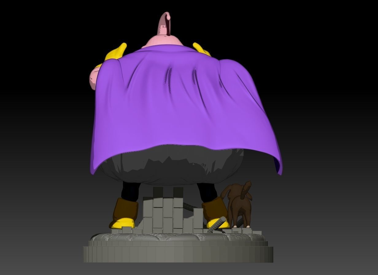 Majin Buu from Dragon Ball Z 3D model 3D printable | CGTrader