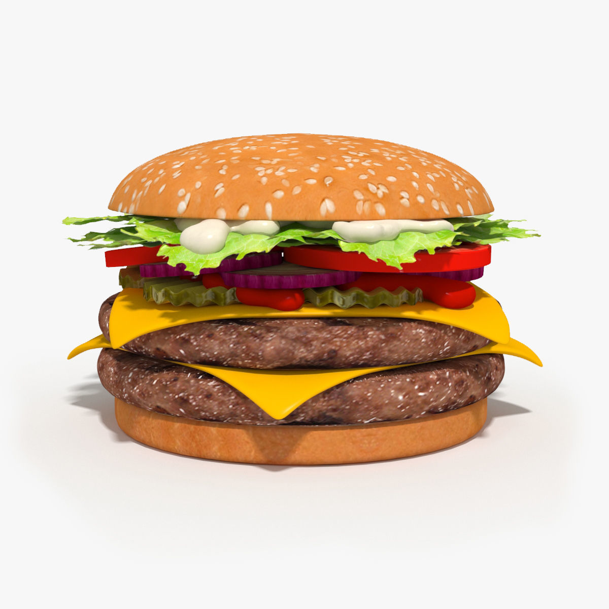 3D Burger Beef Hamburger 3D model | CGTrader