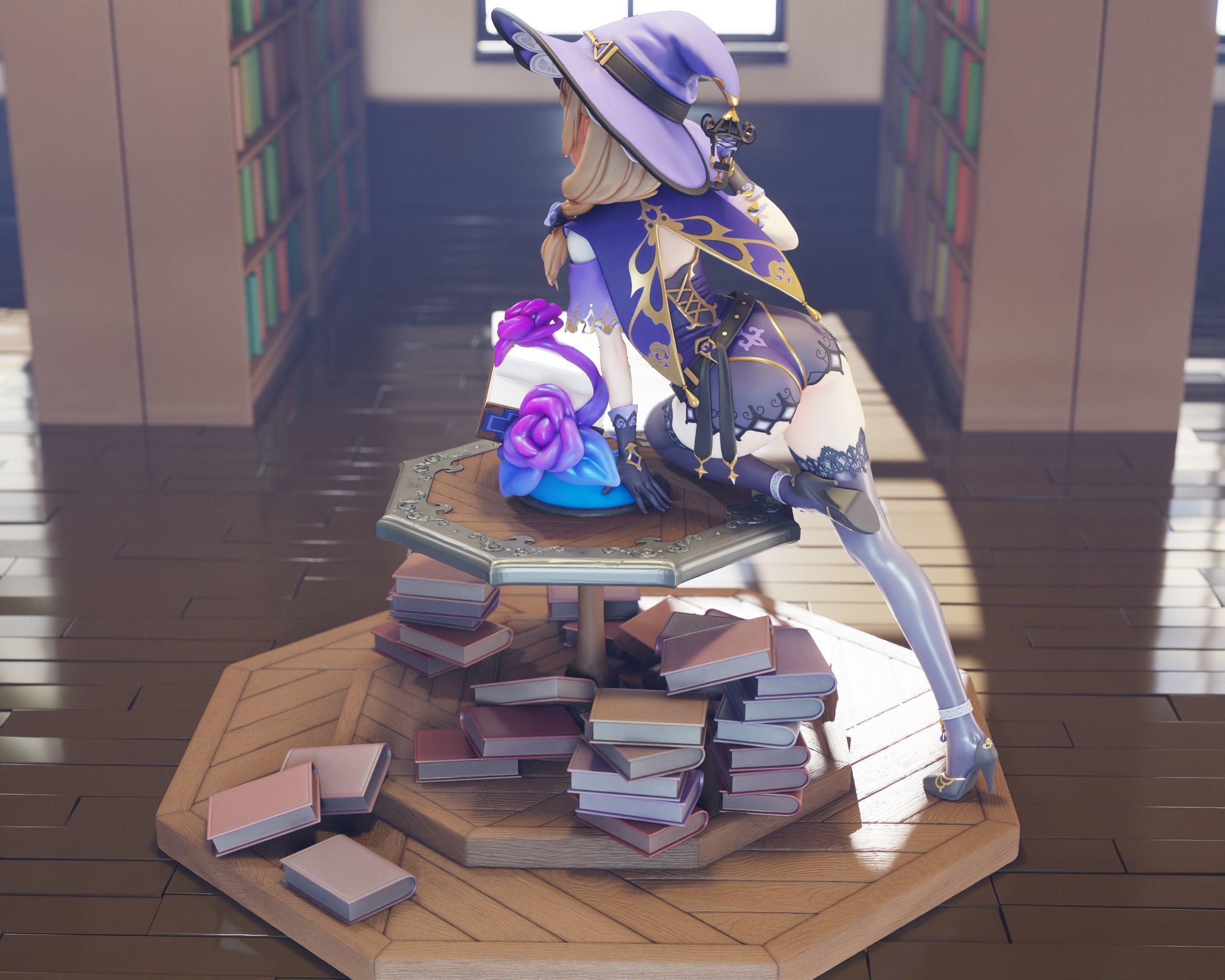Genshin Impact Lisa Minci 3D model 3D printable | CGTrader