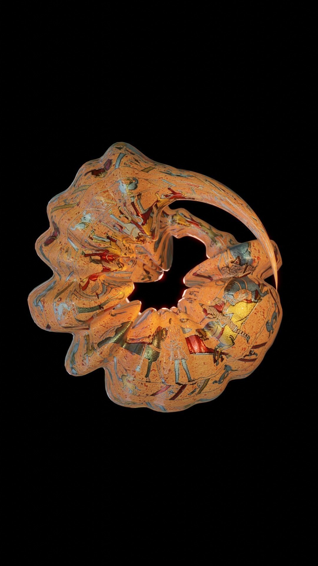 Curve Scaler With Memory Effect - GeoNodes 3D model animated | CGTrader