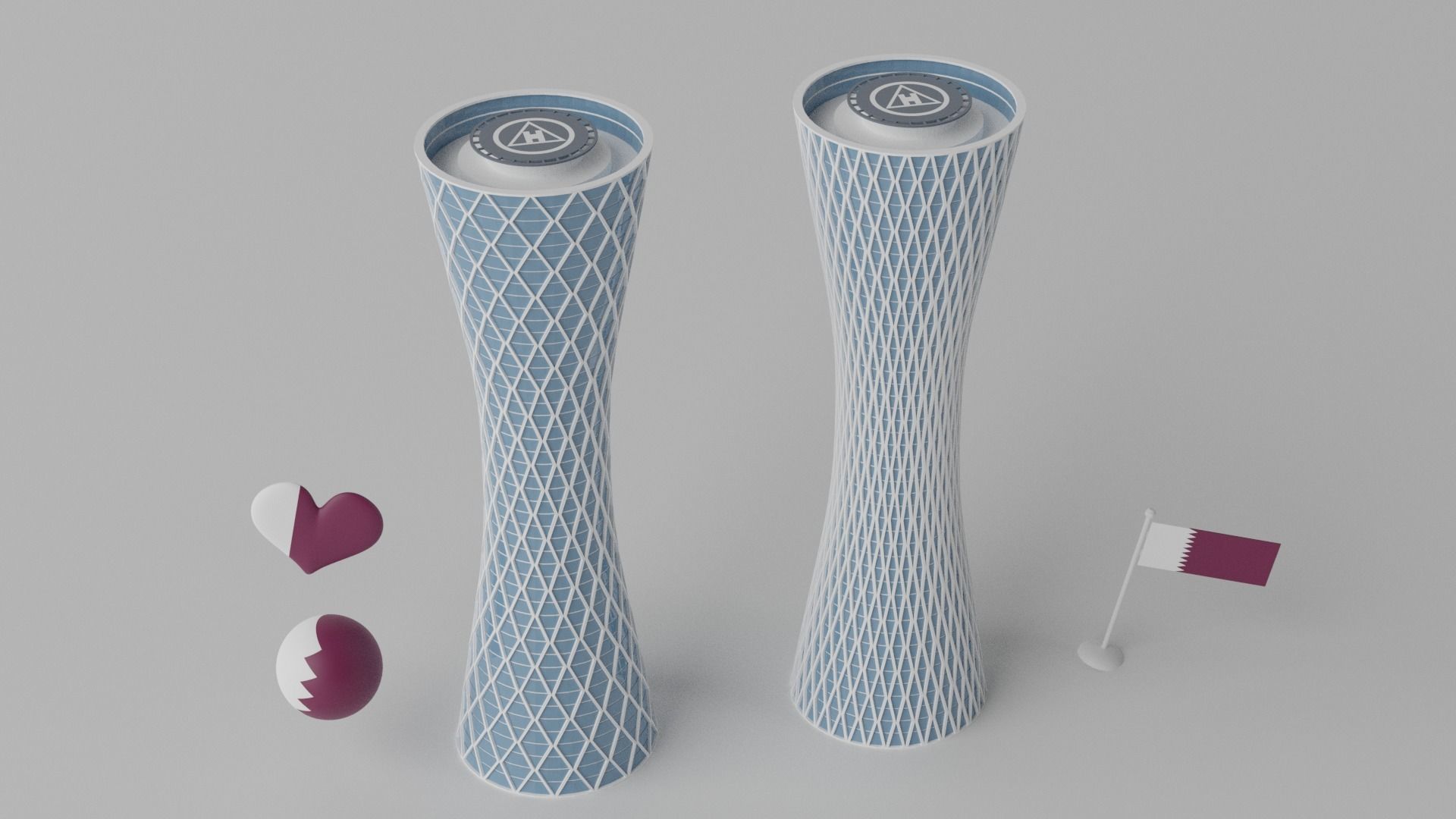 Tornado Tower Doha Qatar Landmark 3D model | CGTrader