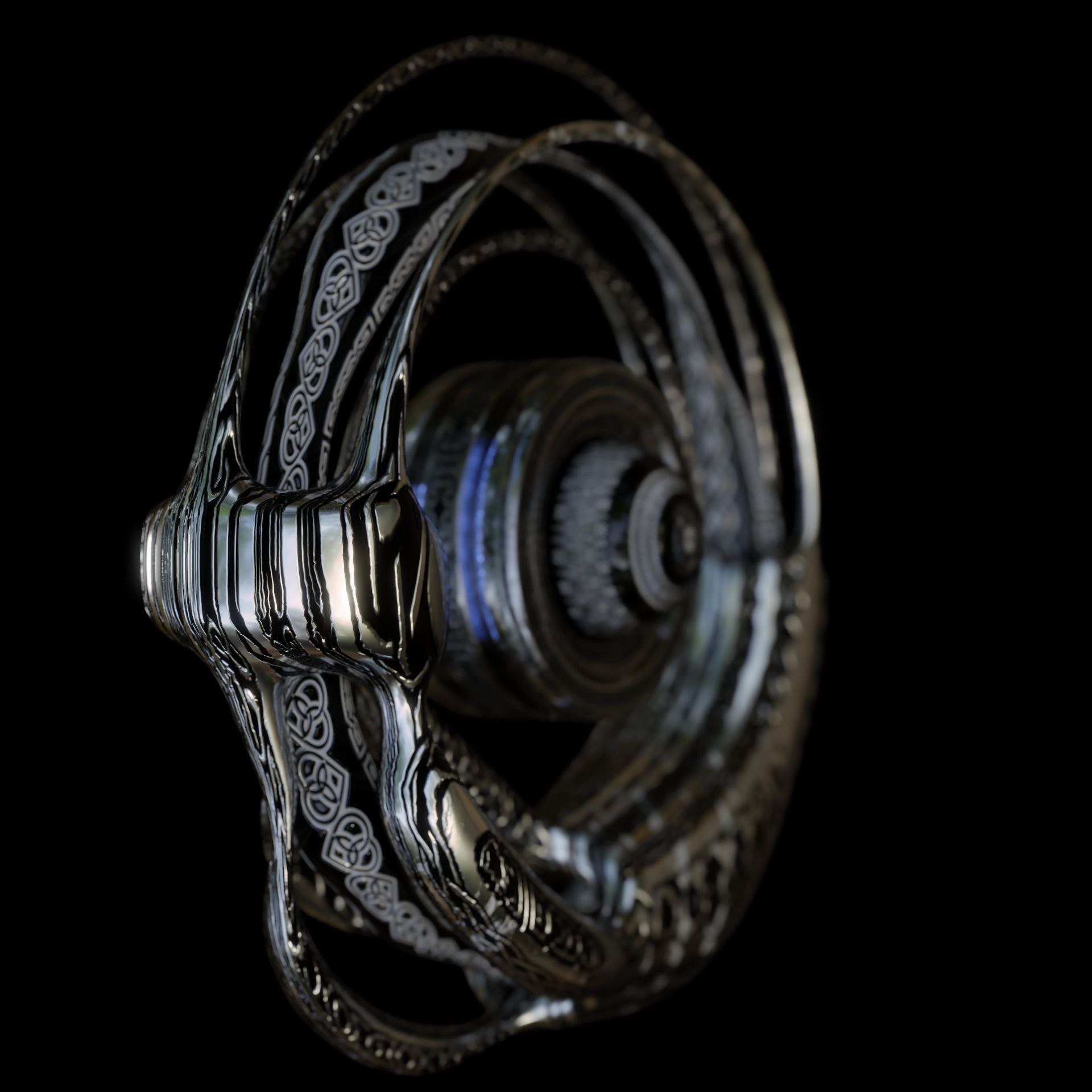 Shapeshifting Torus - Geometry Nodes - Spline displacement morph 3D model | CGTrader