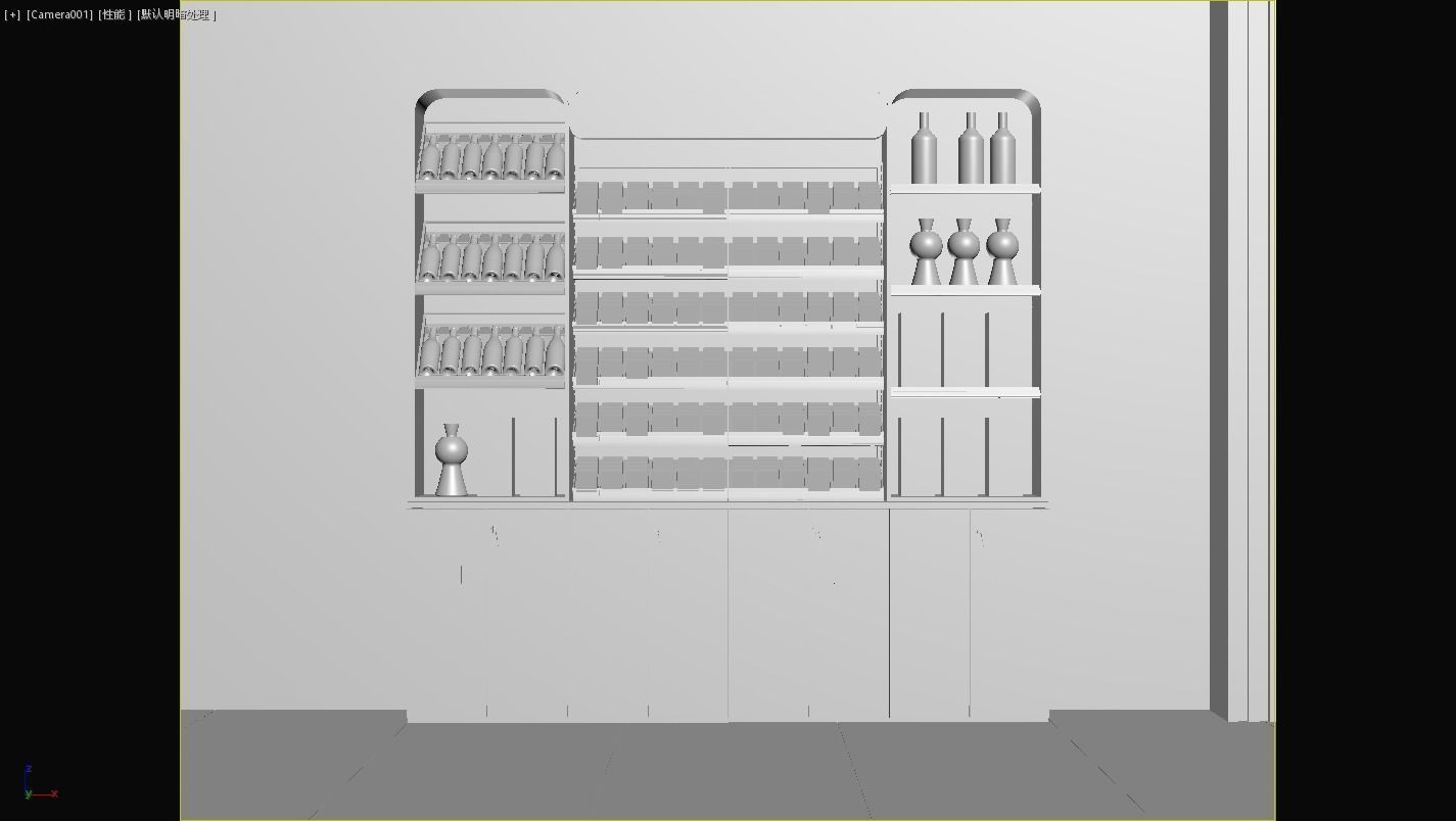 The 3 d model market display shelf 3D model | CGTrader