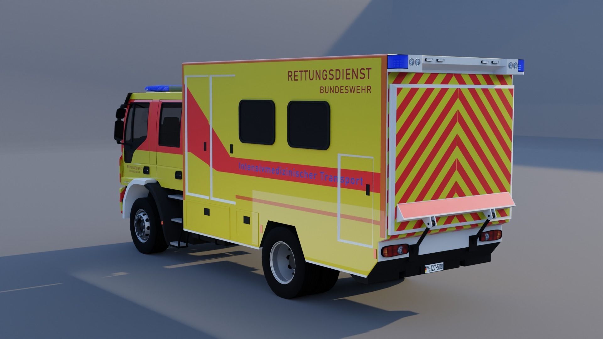 3D model Iveco Eurocargo Rettungsdienst VR / AR / low-poly | CGTrader